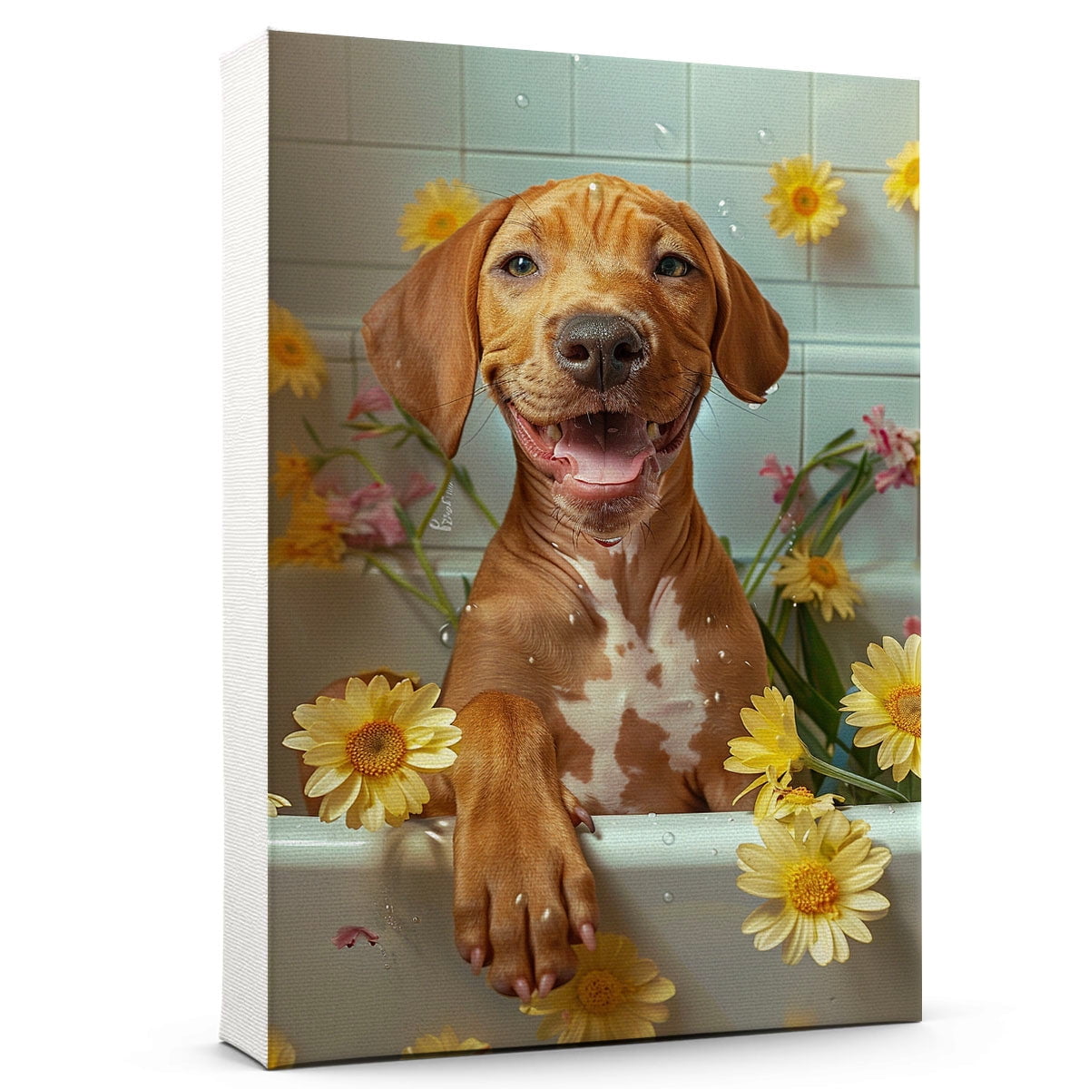 Rhodesian Ridgeback Dog Bathroom Poster Print Farmhouse Bathroom ...