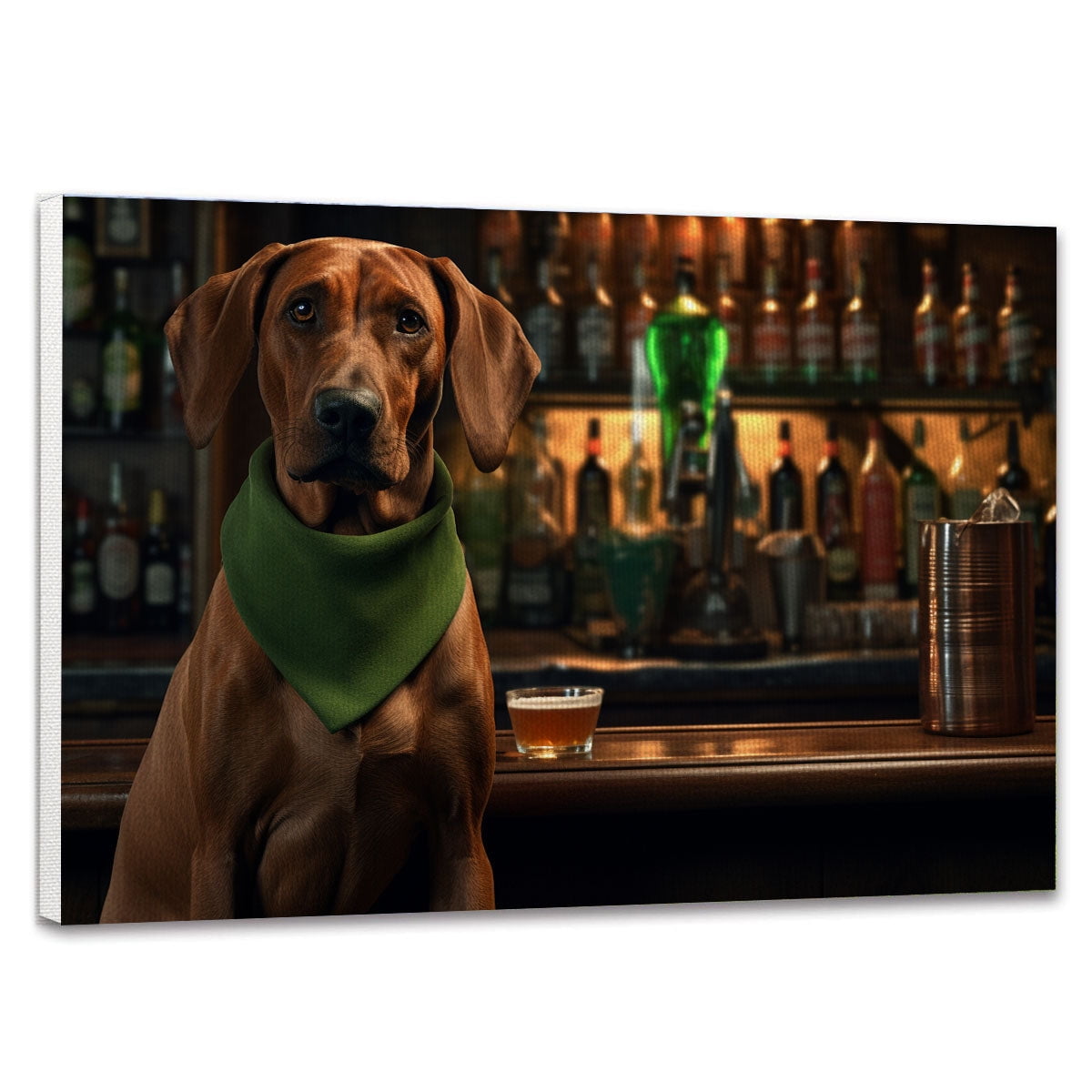 Rhodesian Ridgeback Dog Canvas - Dog Art - Gift for Men, Women & Animal ...