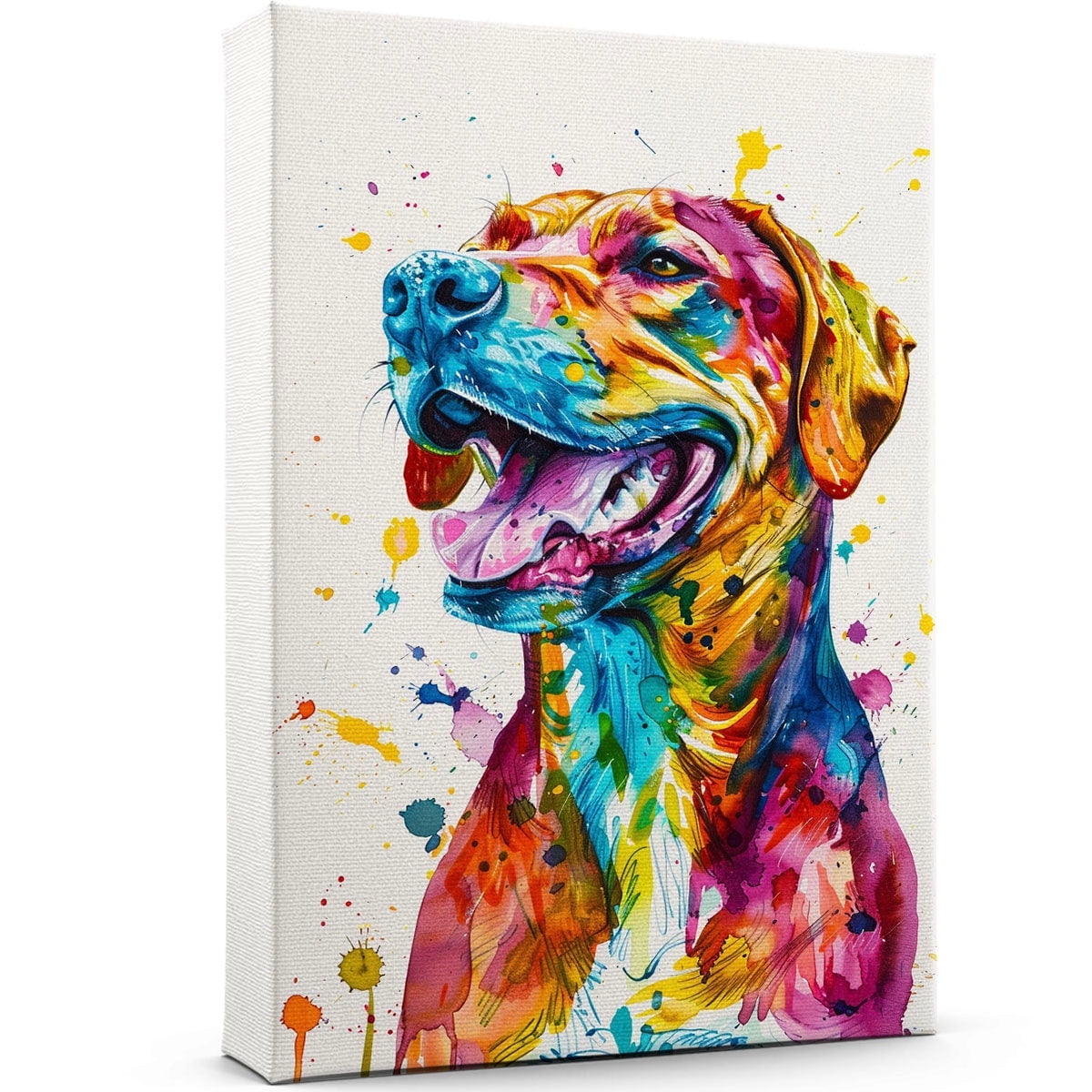 Rhodesian Ridgeback Dog Canvas Wall Art Prints,Watercolor Dog Art ...