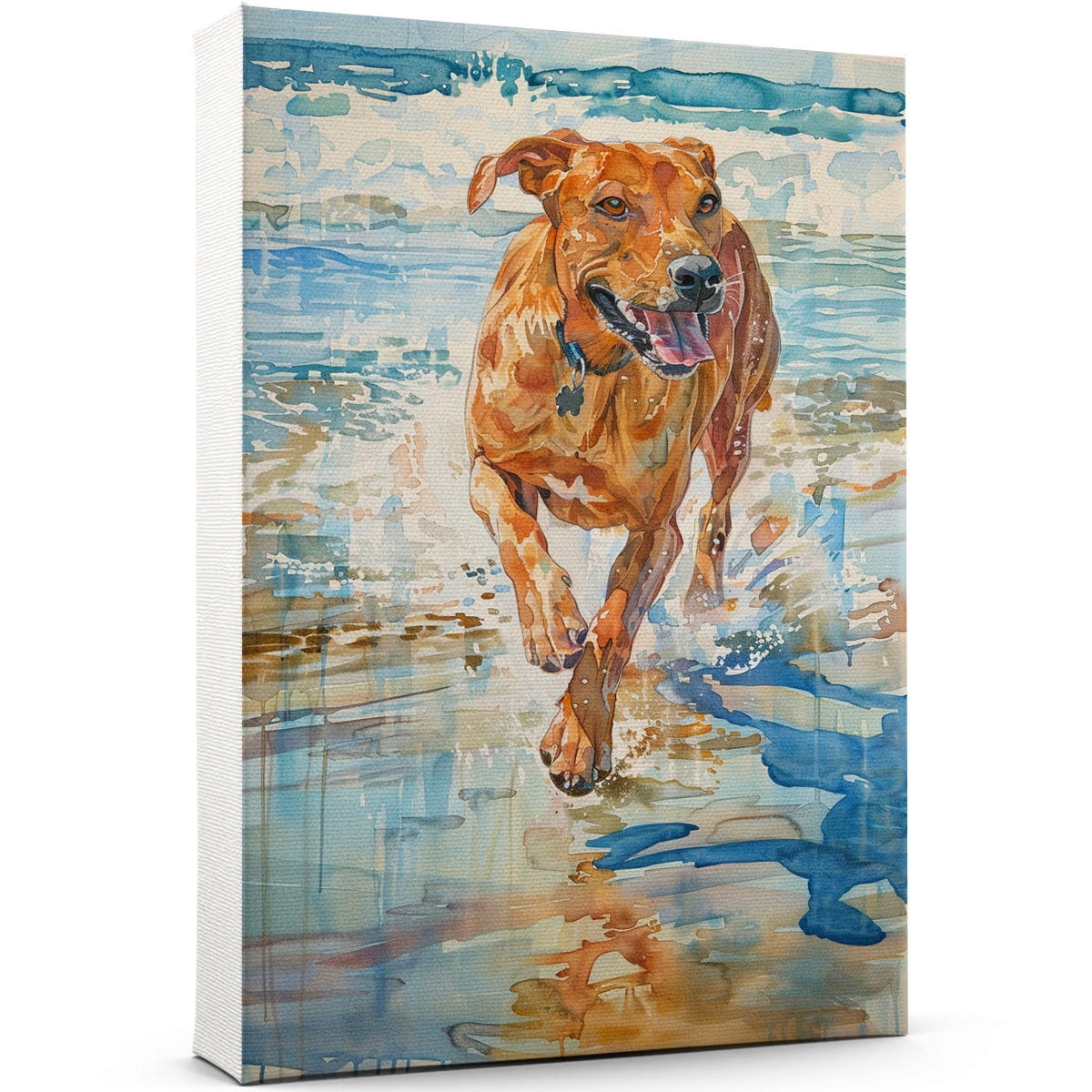 Rhodesian Ridgeback Dog Canvas Wall Art Puppy Print Pet Paintings ...