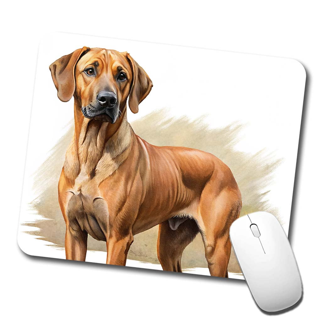 Rhodesian Ridgeback Dog Illustration Mouse Pad Low Profile Gaming Mat ...