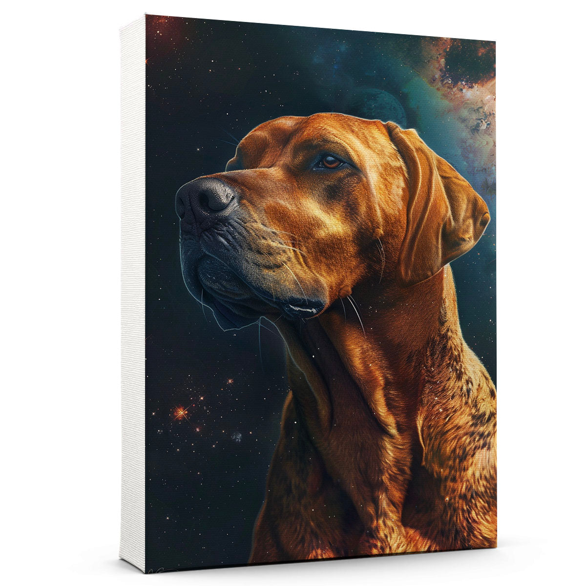 Rhodesian Ridgeback Dog Space Painting Poster Unframe, Rhodesian ...