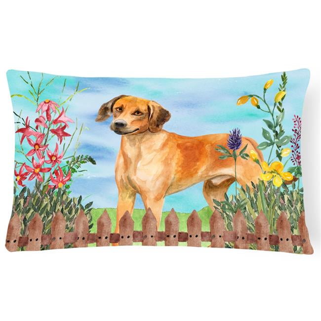 Rhodesian Ridgeback Spring Canvas Fabric Decorative Pillow - Walmart.com