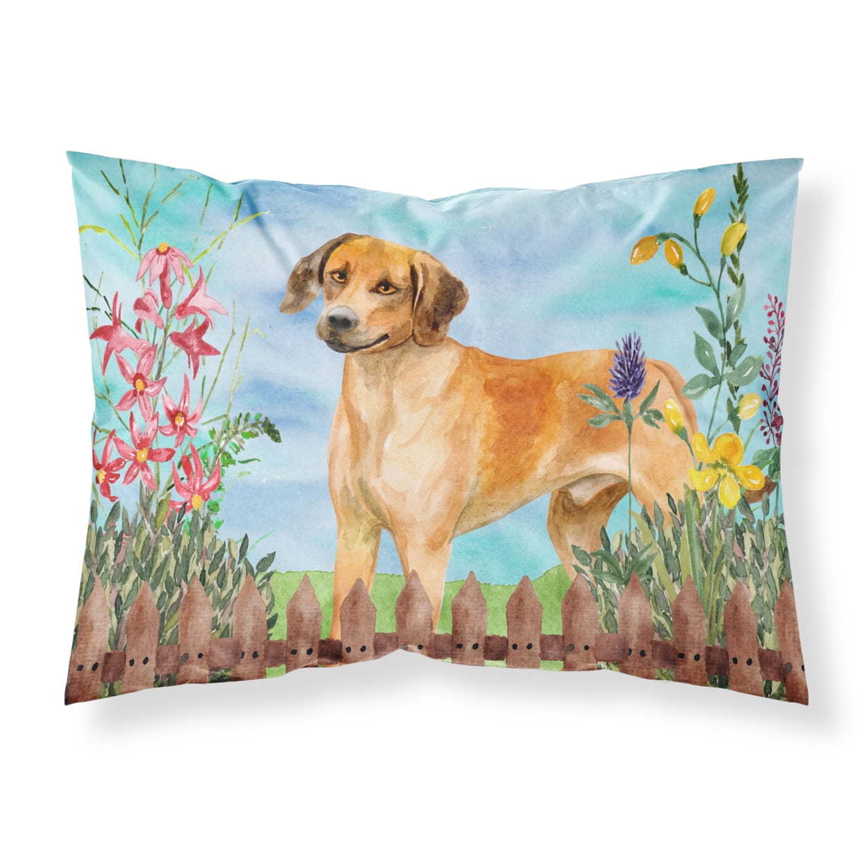 Rhodesian Ridgeback Spring Fabric Standard Pillowcase - Walmart.com