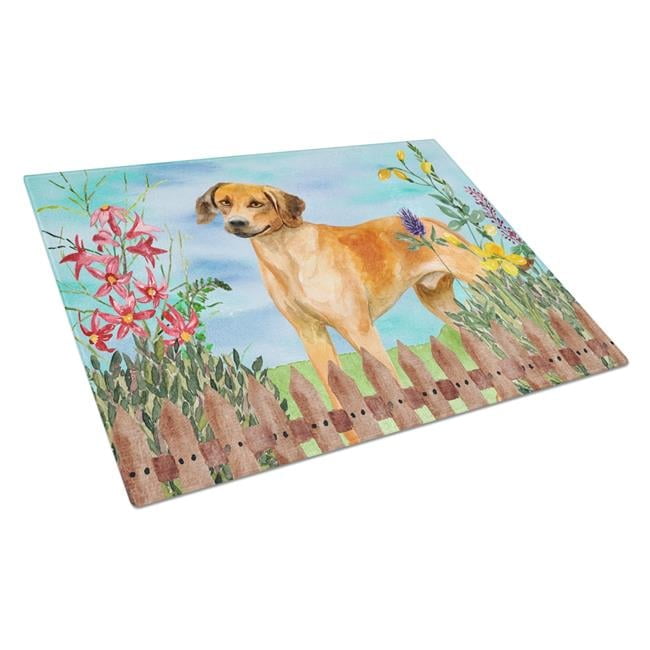 Rhodesian Ridgeback Spring Glass Cutting Board, Large - Walmart.com