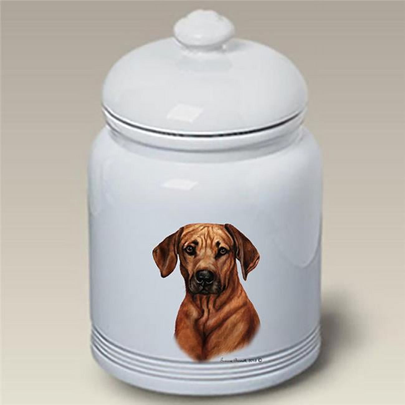 Rhodesian Ridgeback Stoneware Ceramic Doggie Treat Jar - Walmart.com