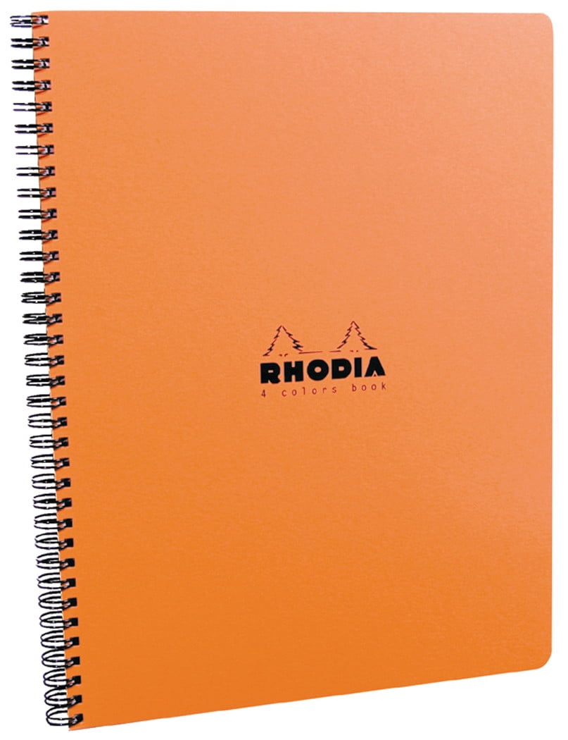 Rhodia 4 Color Book, 9" x 11.75", Orange - Walmart.com