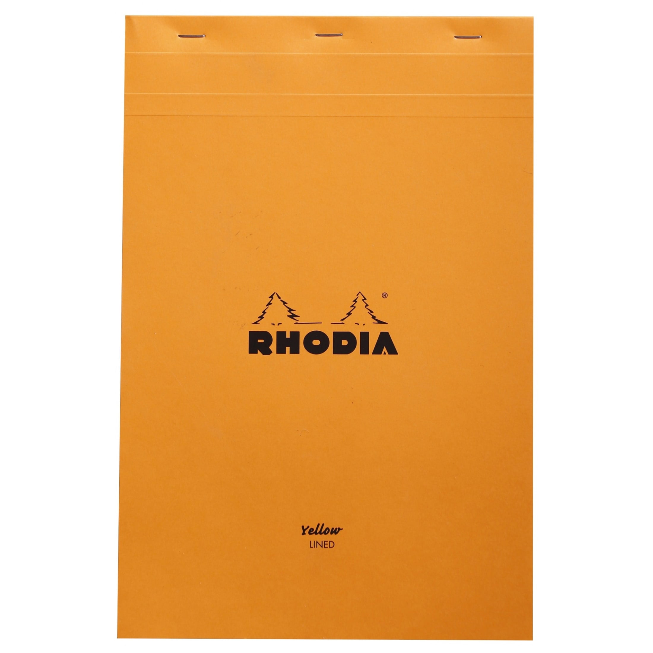 Rhodia Pad, Staple Bound, Lined, 8.25 in x 12.5 in, Orange - Walmart.com