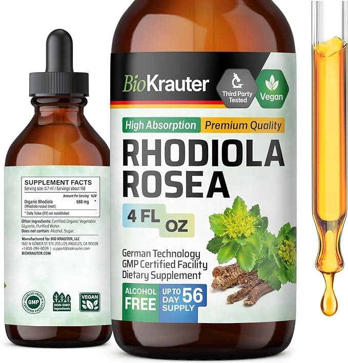 Rhodiola Rosea Supplement Liquid - Organic Rhodiola Rosea Extract ...