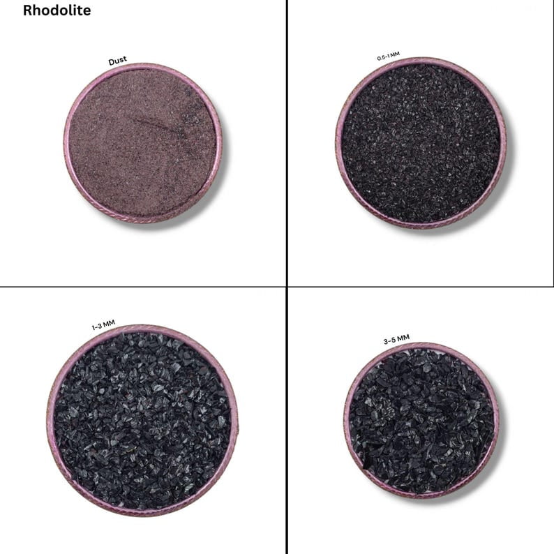 Rhodolite Crushed Coarse Gemstone Hydro Quartz All Size Rhodolite ...
