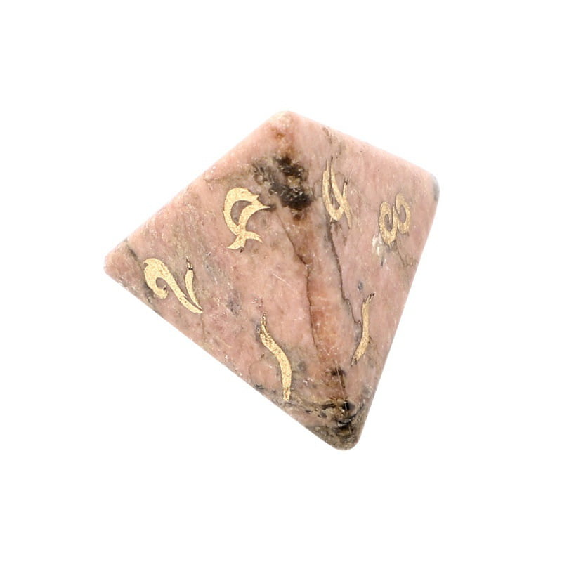 Rhodonite Crystal Dice Hand-Carved Gemstone Dice D4 D6 D8 D10 D12 D20 ...