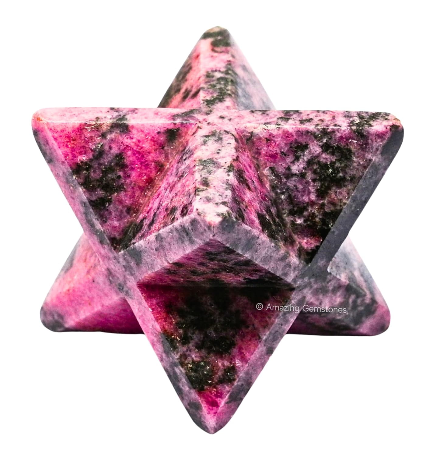 Rhodonite Merkaba Crystal - 1.5 Inches Metaphysical Merkaba Star for ...