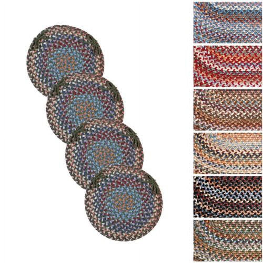 Rhody Rug Augusta Wool Reversible Chair Pads (Set of 4) - Walmart.com