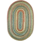 Rhody Rug Charisma Indoor/ Outdoor Braided Area Rug Peridot 3 ft x 5 ft ...