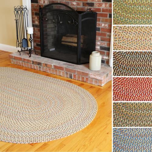 Rhody Rug Cozy Cove Indoor/ Outdoor Braided Area Rug Marina Blue 5' x 8 ...