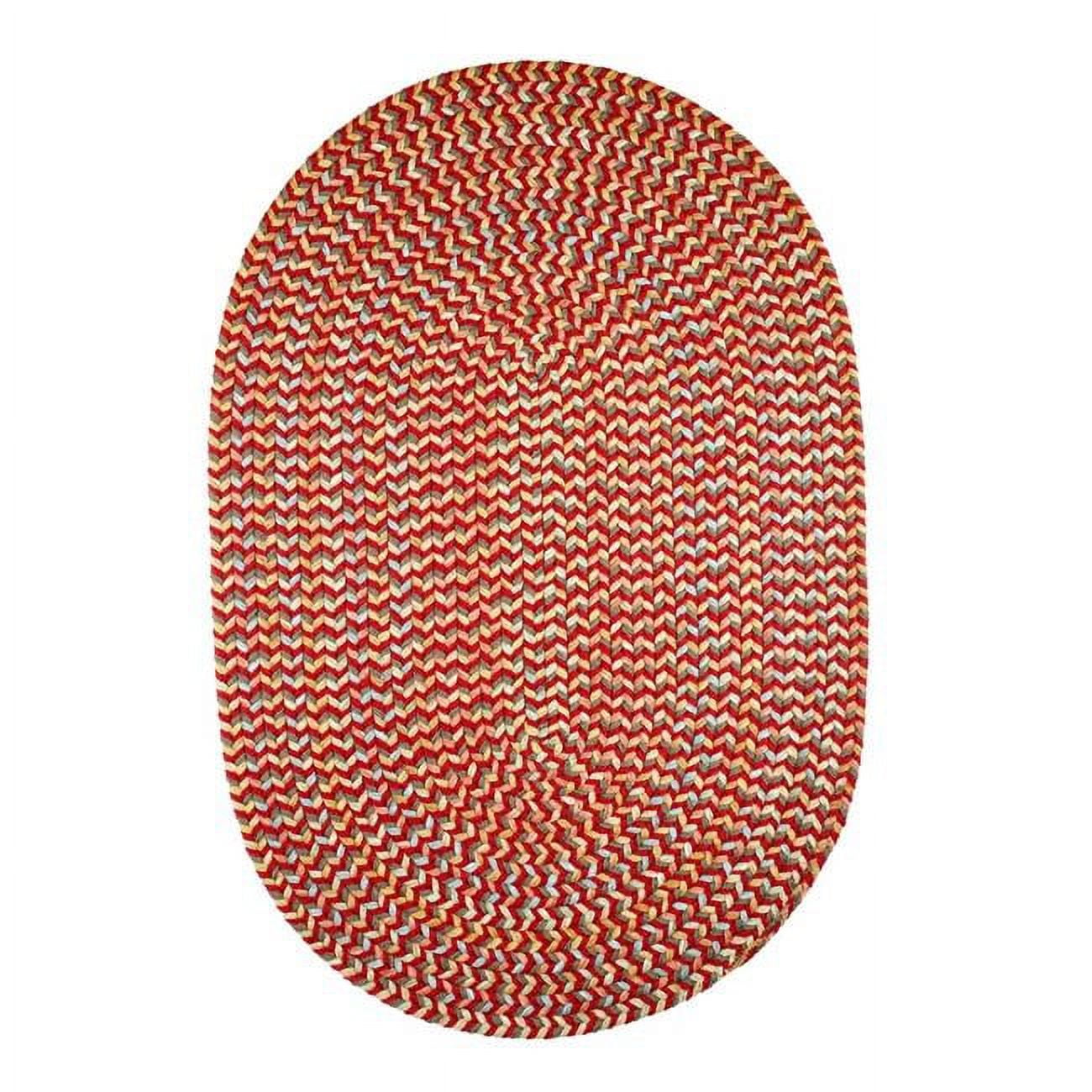 Rhody Rug Cypress 8' Round Rug Brilliant Red - Walmart.com