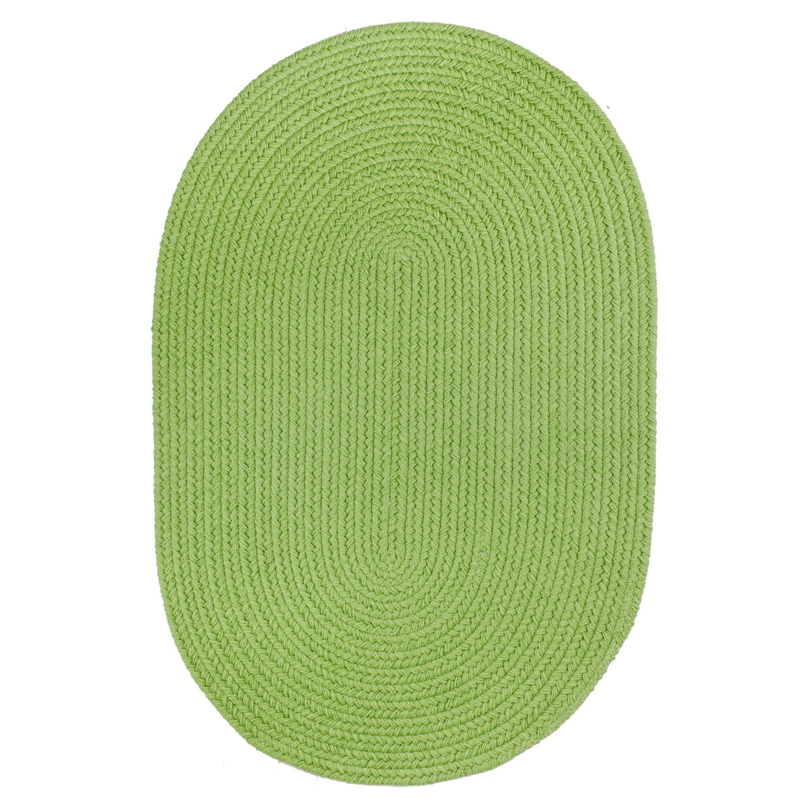 Rhody Rug Happy Braids Solid Lime 4' Round - Walmart.com