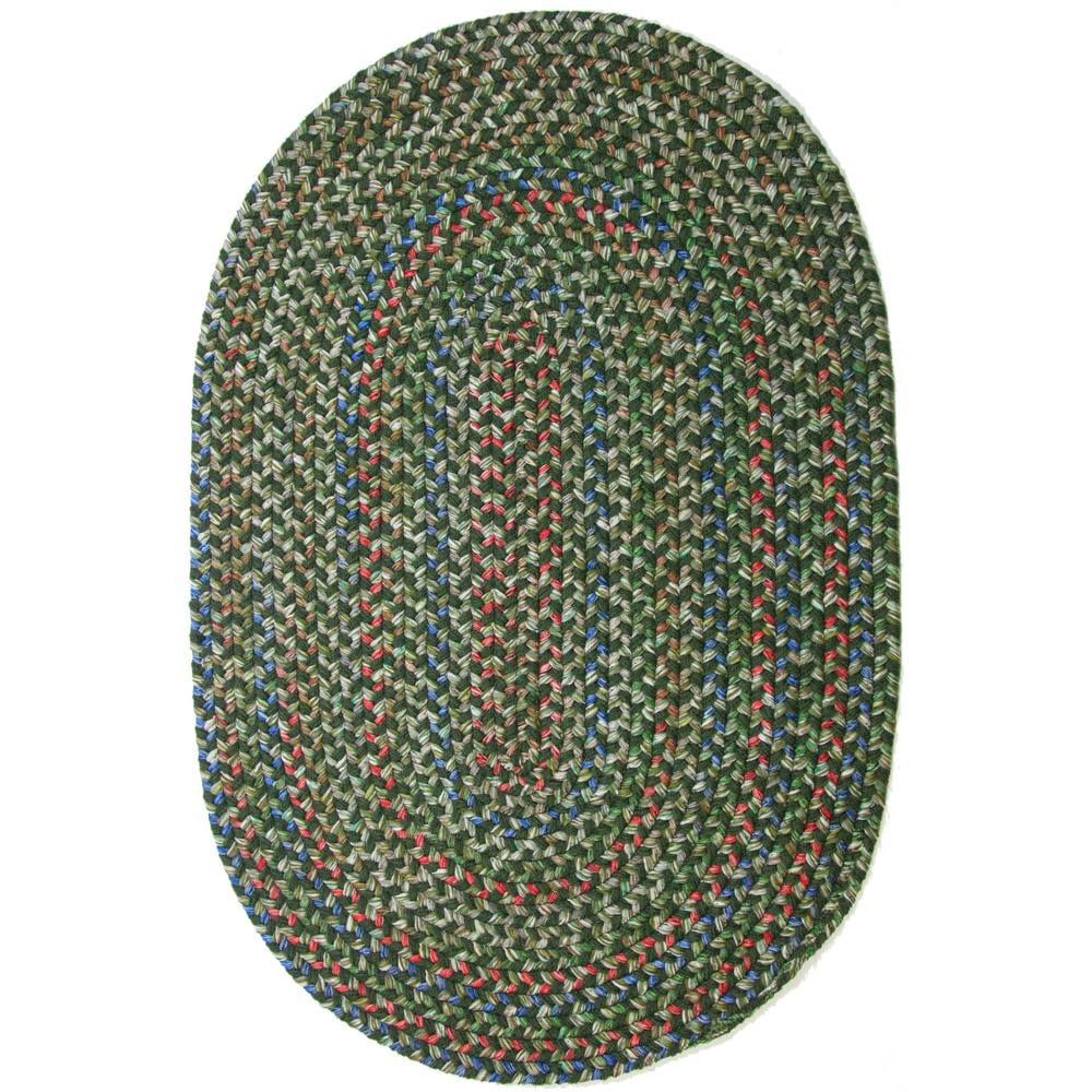 Rhody Rug Katie Indoor/ Outdoor Braided Area Rug Sage 8' x 11' Oval ...