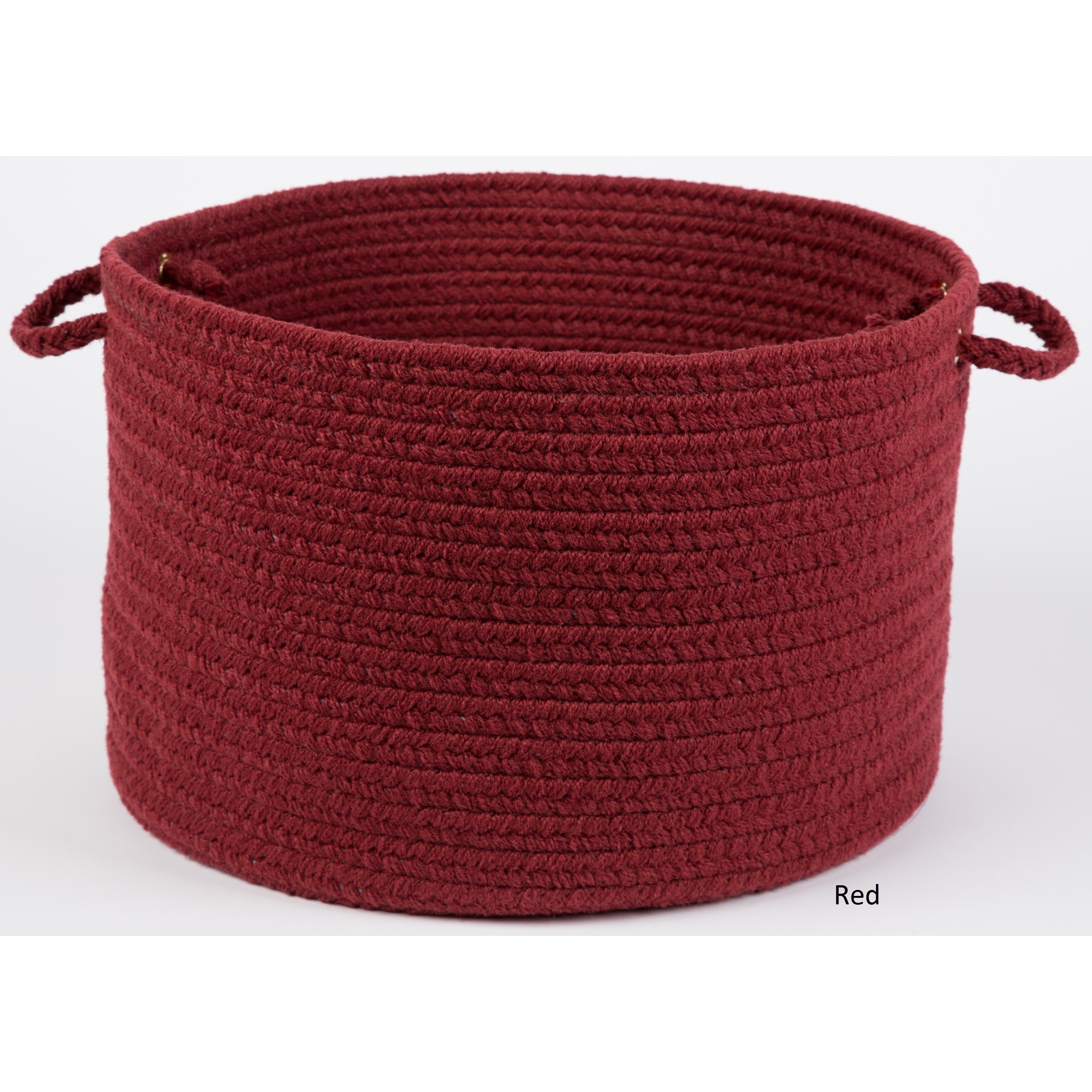 Rhody Rug Madeira 12 x 18-inch Braided Basket Red - Walmart.com