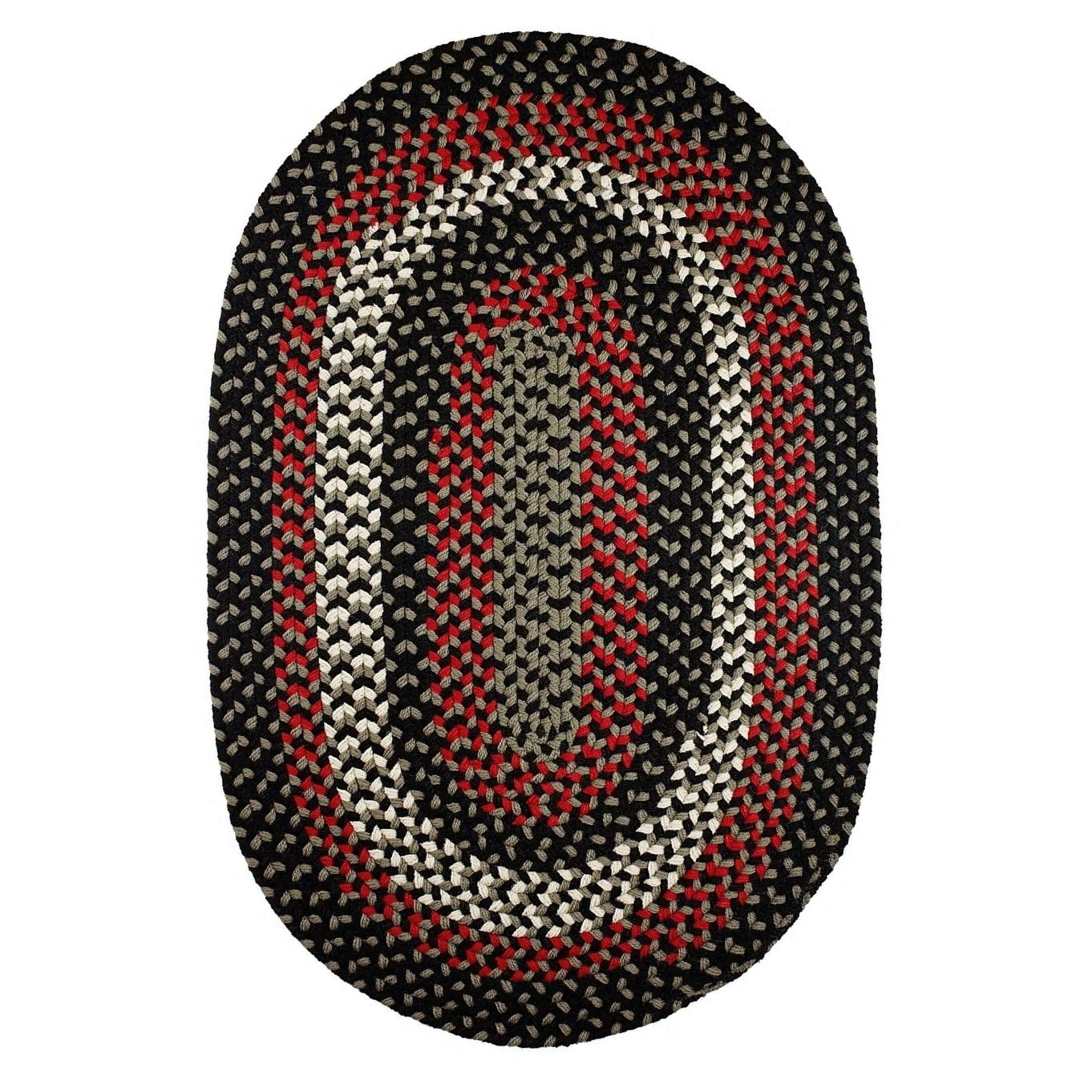 Rhody Rug Mission Hill Indoor/Outdoor Braided Area Rug High Traffic ...
