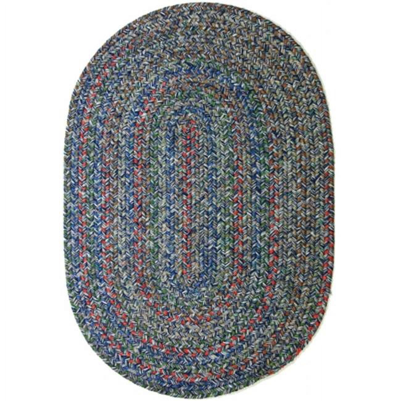 Rhody Rug SO95R060X096 Sophia 5 x 8 ft. Multicolor Indoor-Outdoor Oval ...
