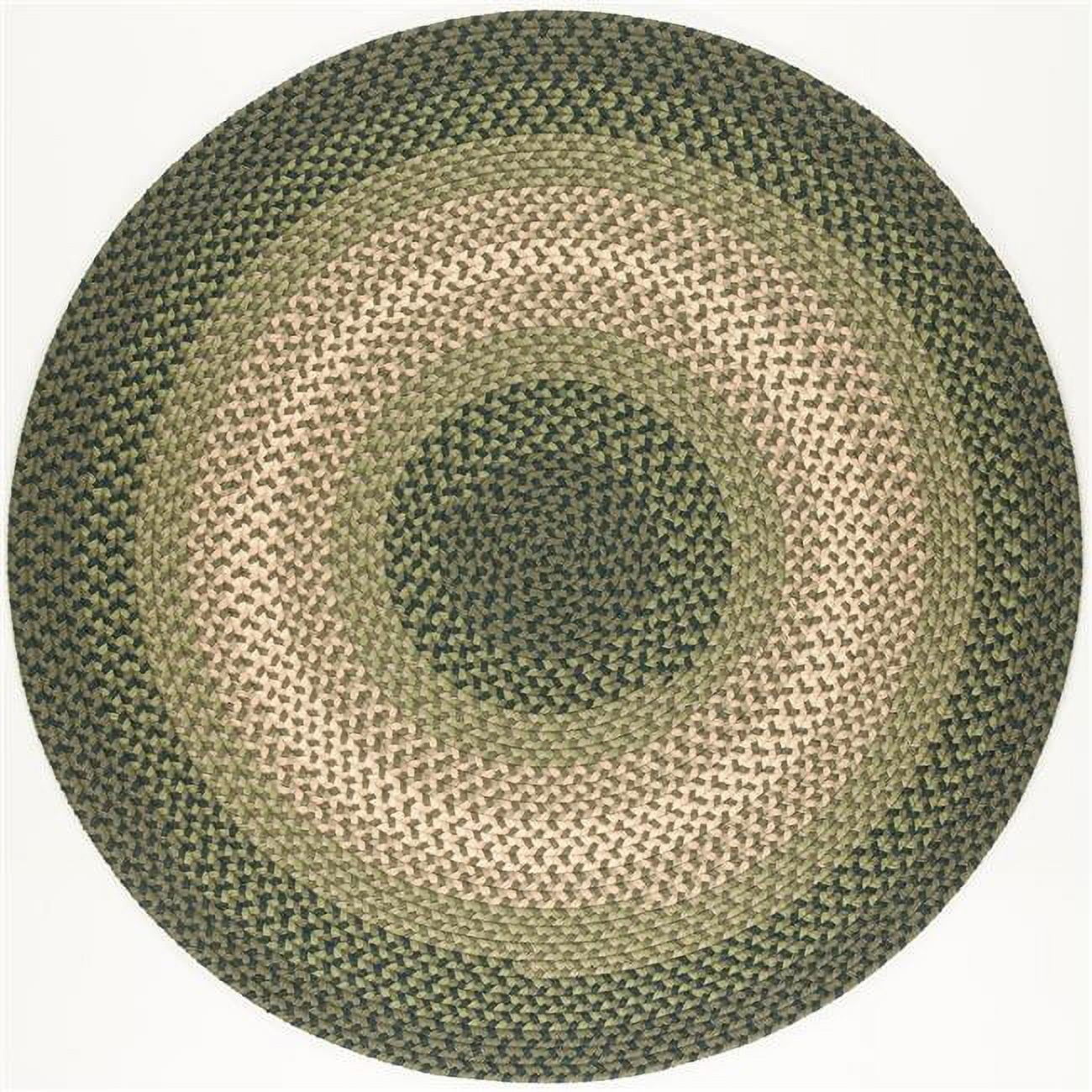 Rhody Rug Twin River Green Multi 4' Round - Walmart.com