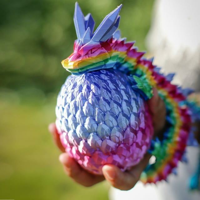 Rhohey Large 3D Printed Dragon, Cool Poseable Joints, Articulated ...