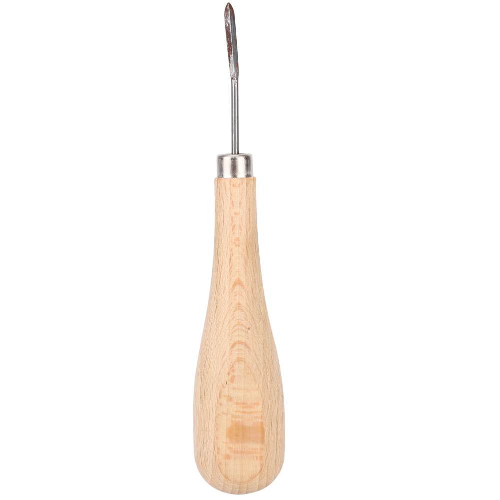 Rhombus Awl Steel Cone Punching Leather Tool Beech Handle Diamond Point ...