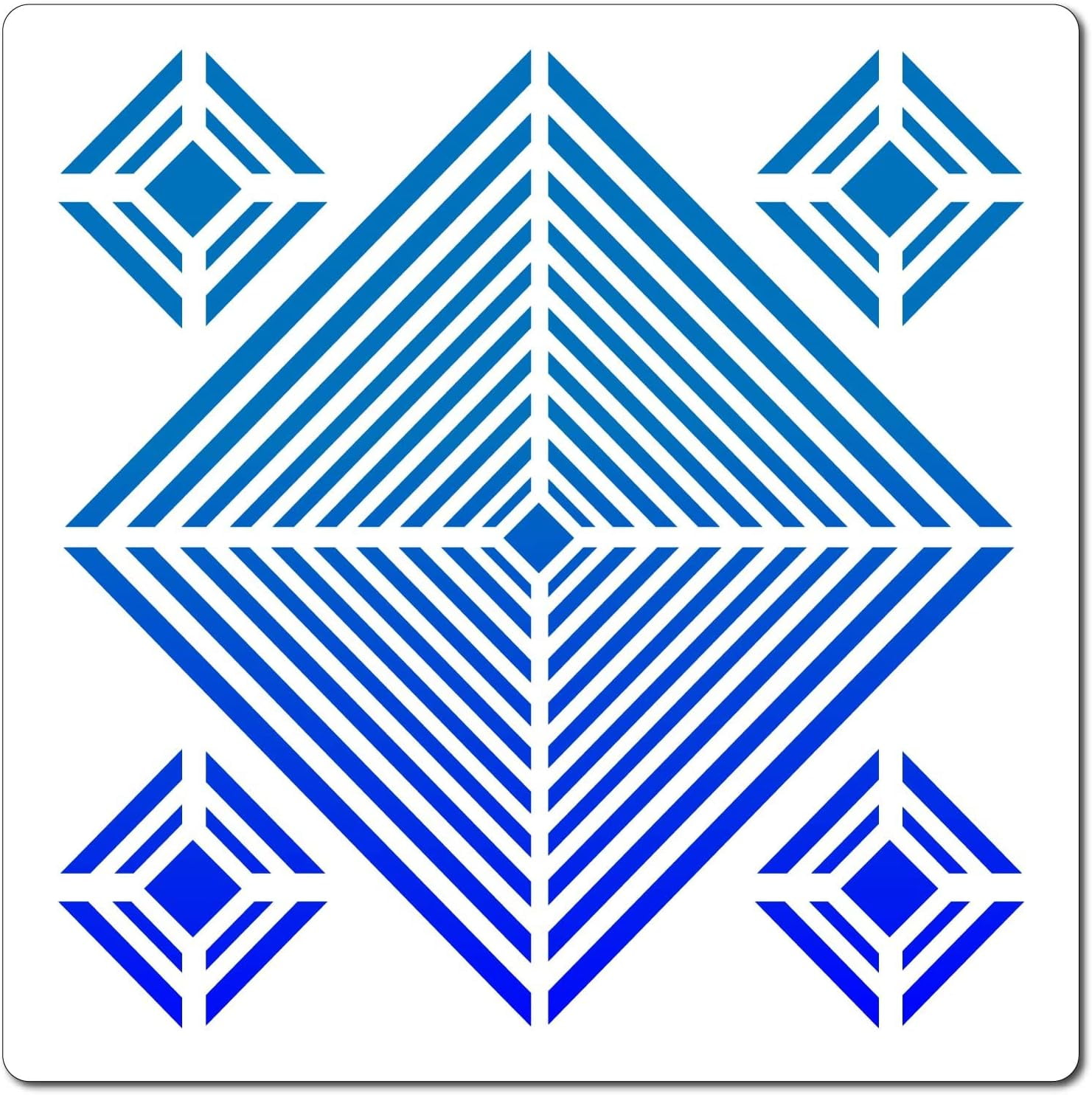Rhombus Stencil Geometric Pattern Drawing Templates 30x30cm Large ...