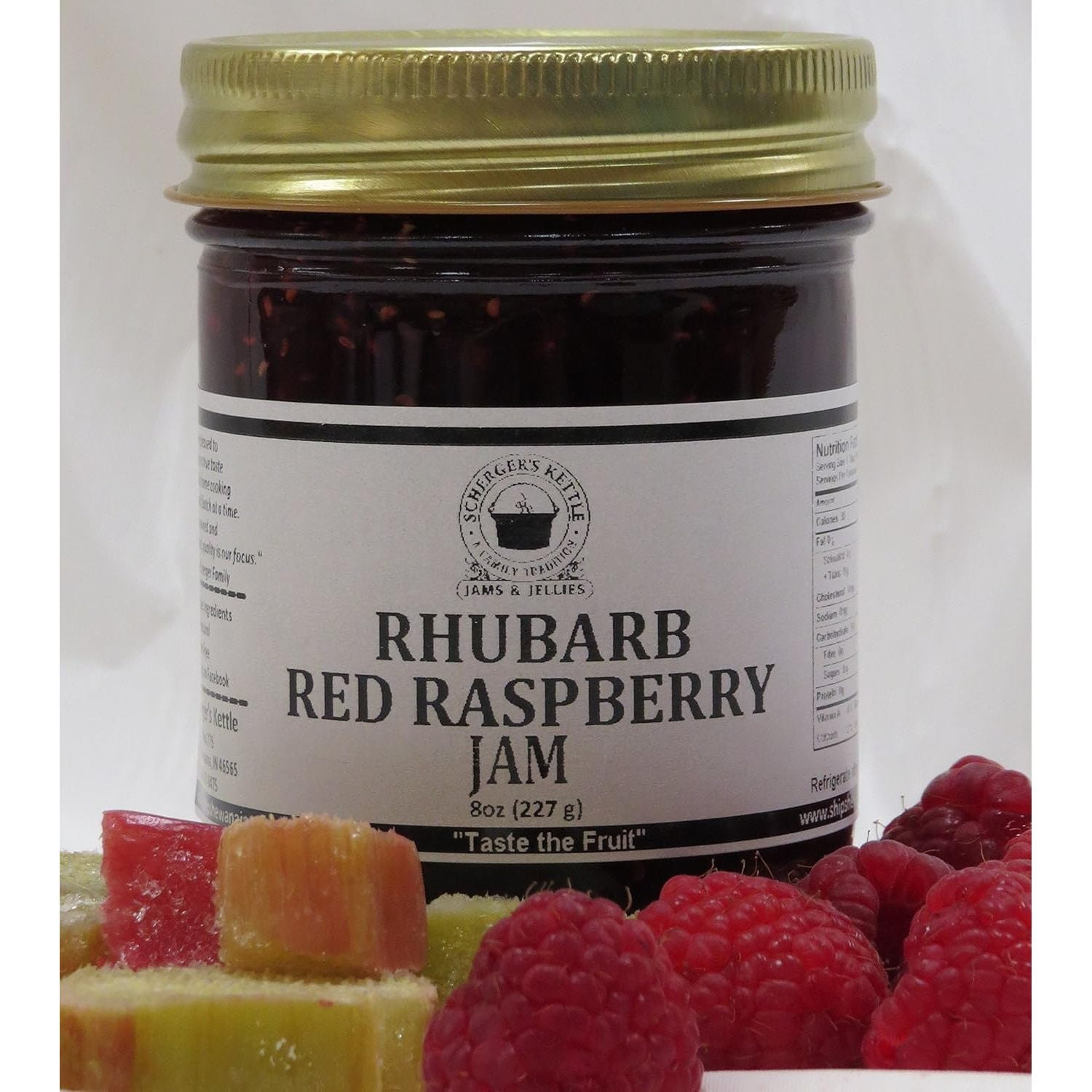 Rhubarb Red Raspberry Jam, 8 oz - Walmart.com