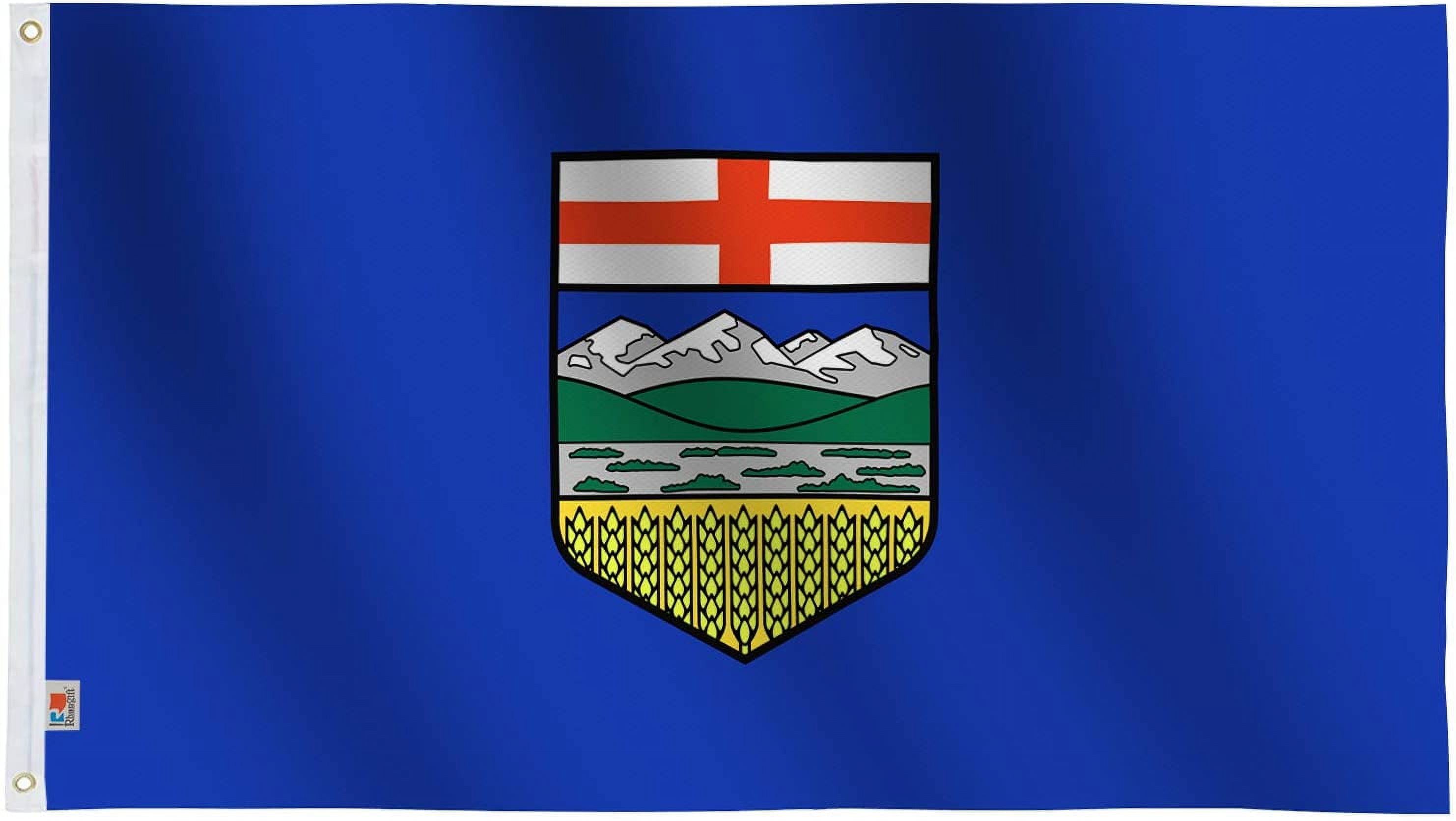 Rhungift Alberta Flag, 3Ply Polyester, Heavy Duty, Double Sided ...