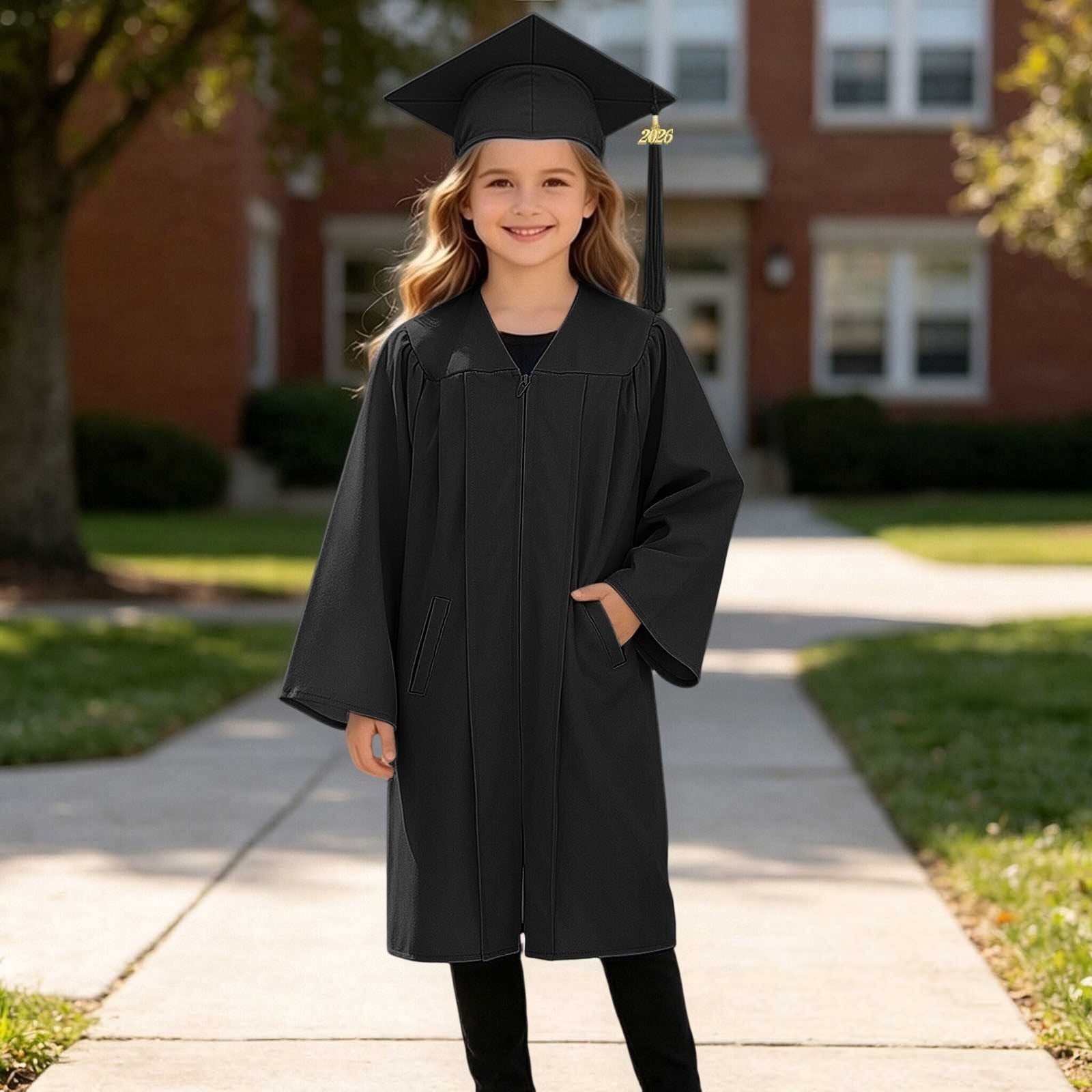 Rhuody 10-12 Years Teen Girls Outfits Long Sleeve Graduation Gown And ...