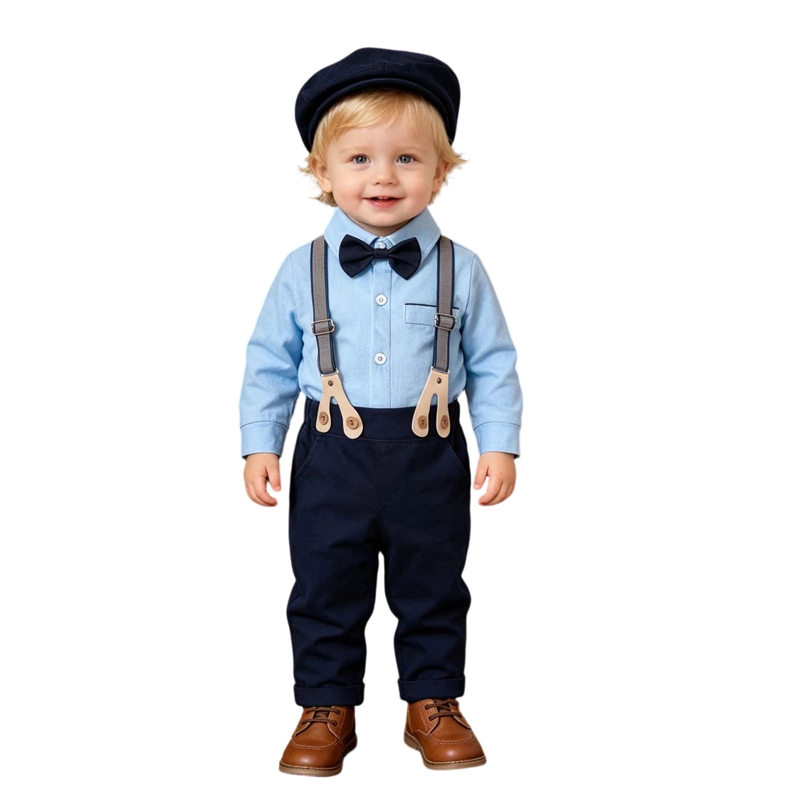 Rhuody Boy'S Outfits Long Sleeve Gentleman Suit T Shirt Tops Lapel ...