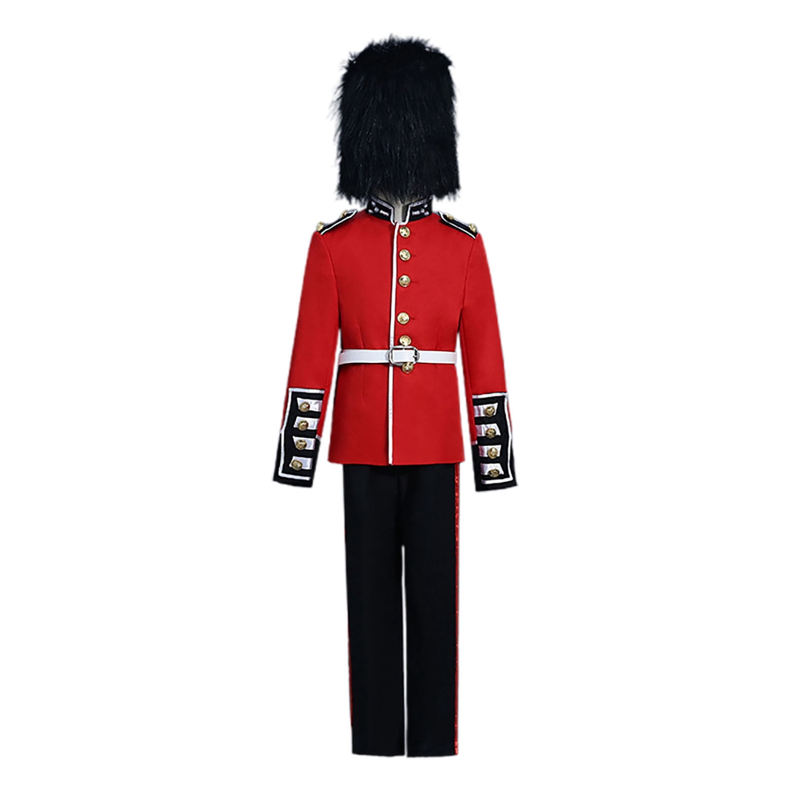 Rhuody Boys Outfits Child Formal Red Set With Gold Buttons And Black ...