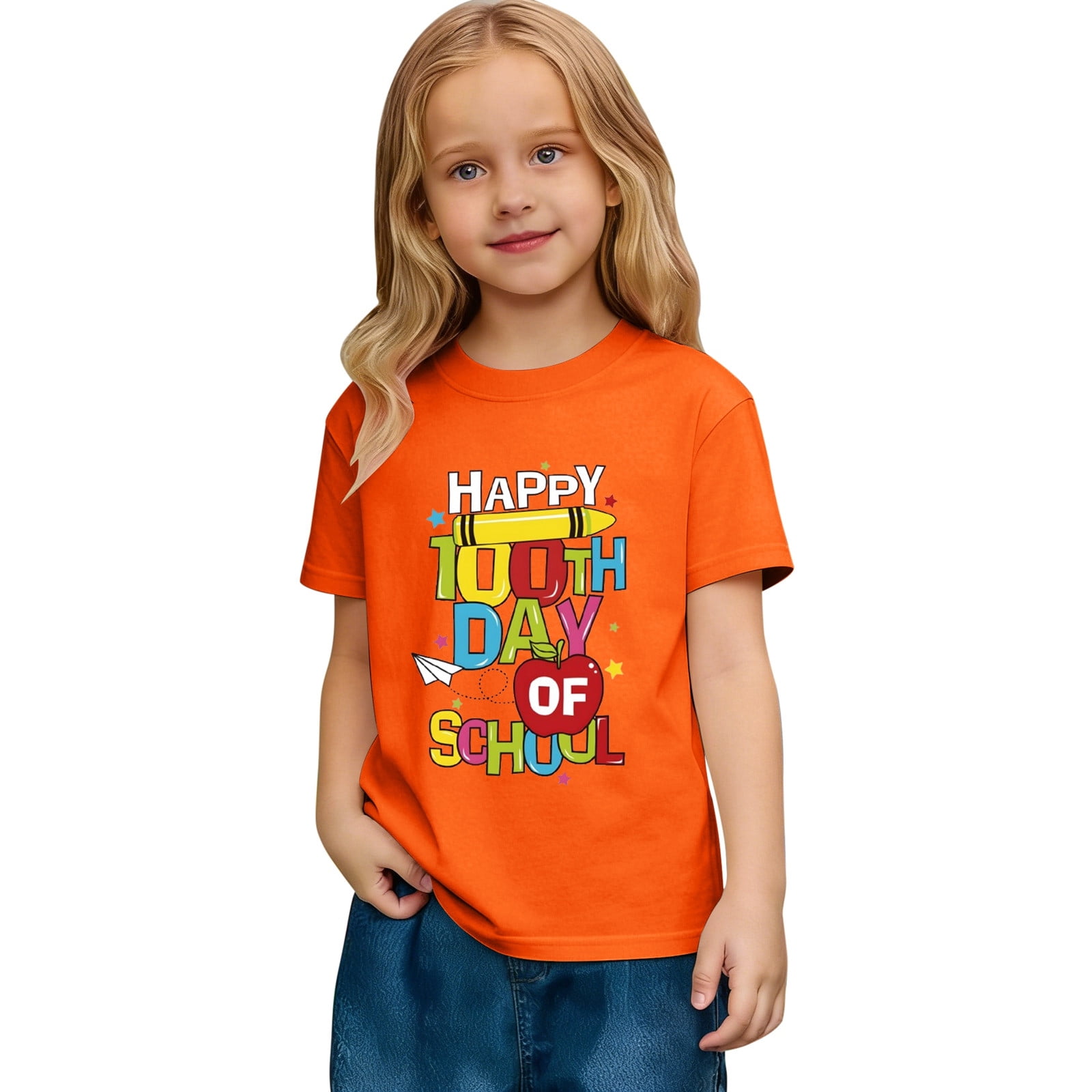 Rhuody Boys T Shirt Round Neck Tee Short Sleeve Blouse Cartoon Graphic ...