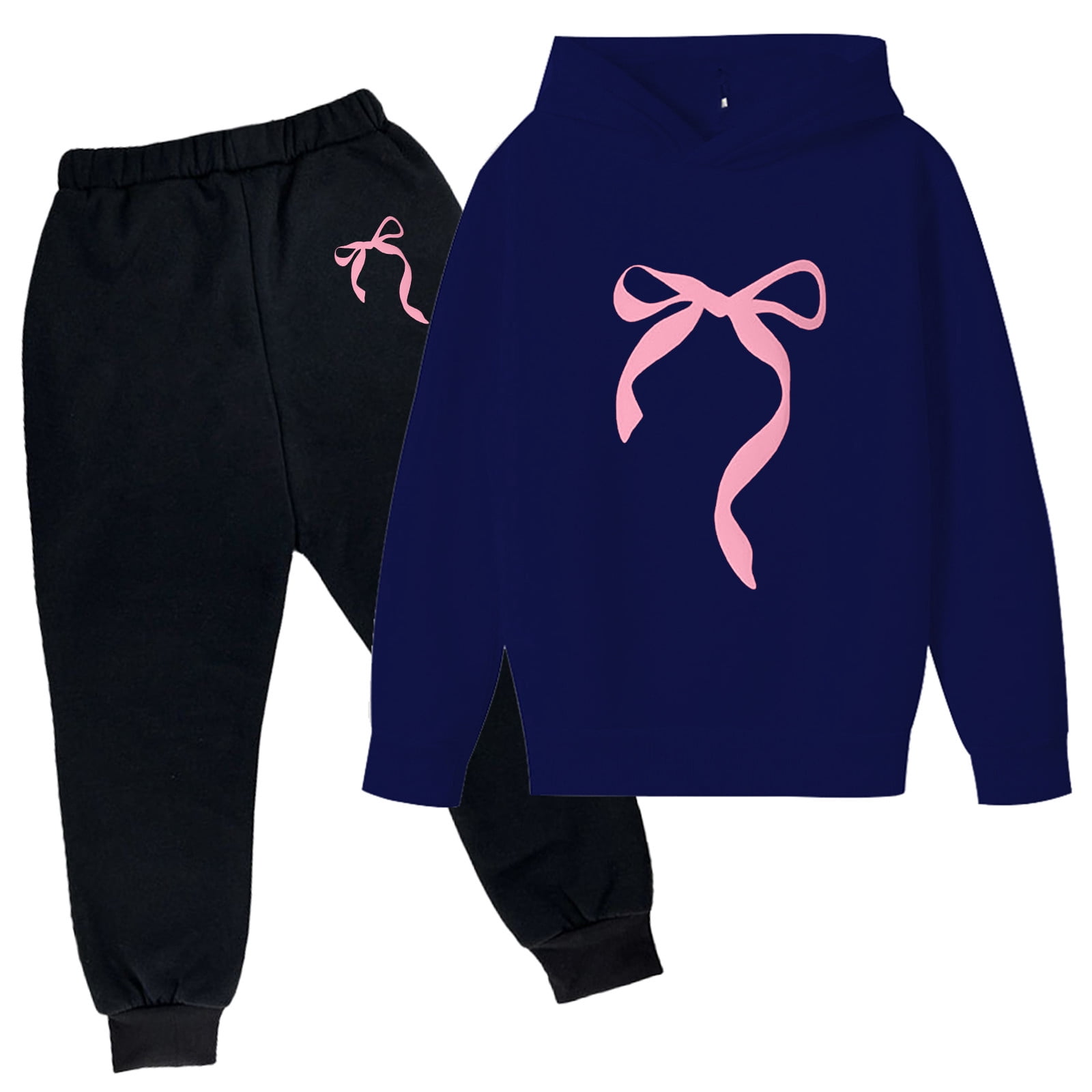 Rhuody Girl Outfits Crewneck Long Sleeve Floral Print Matching And ...