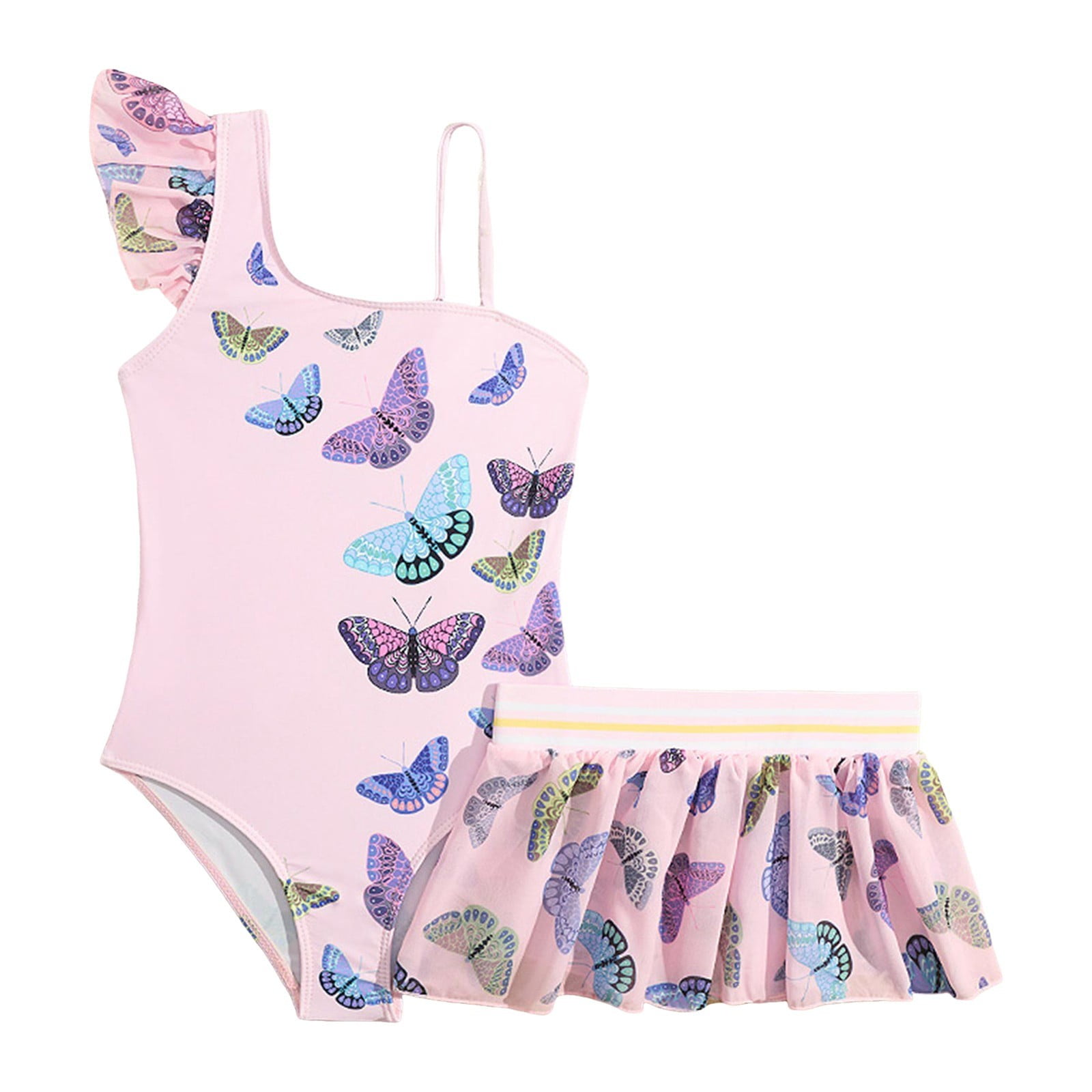 Rhuody Girl Swimsuit 6-7 Years Casual Printed Bikini Children'S ...