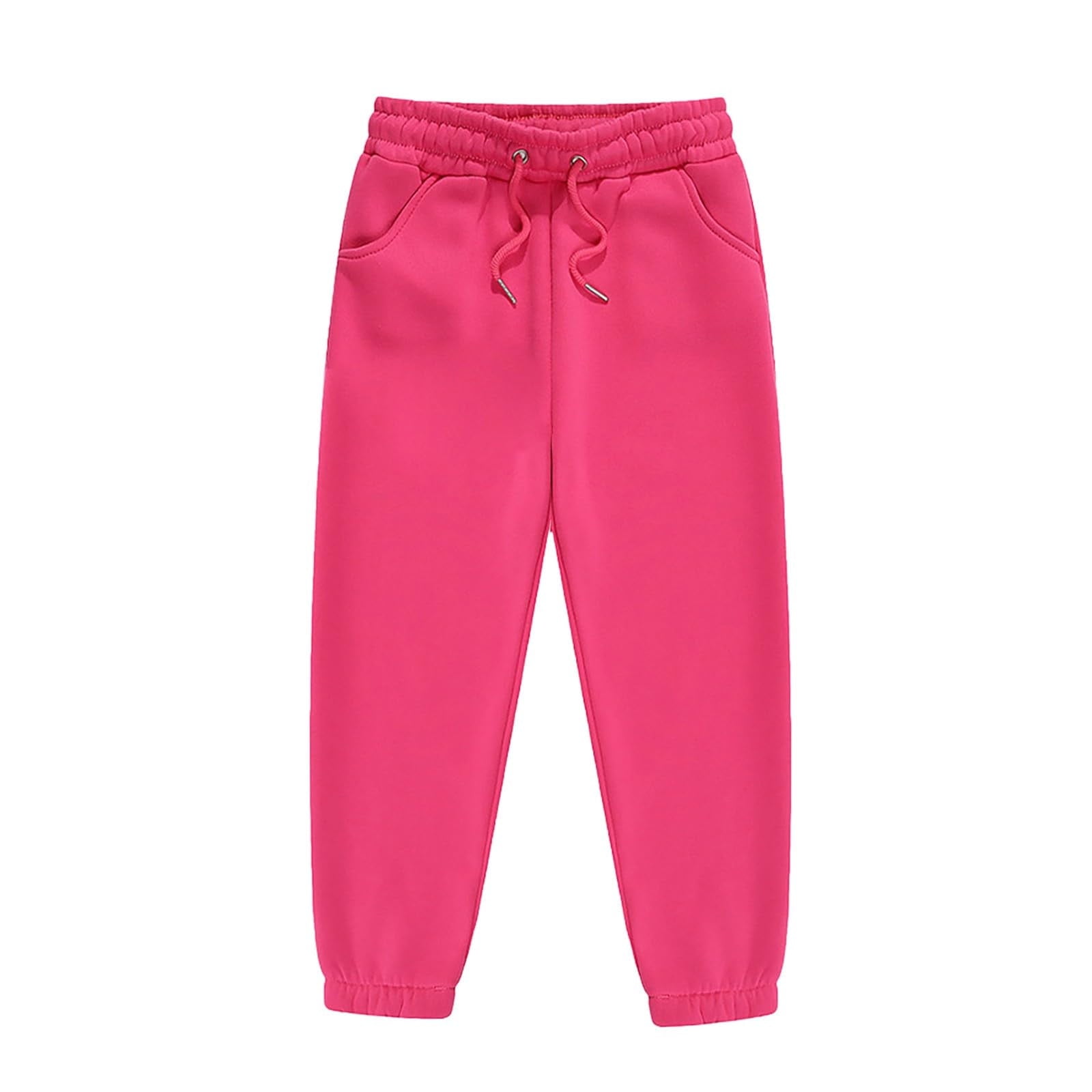 Rhuody Girls Pants 12-13 Years Straight Leg Solid Color Winter Autumn ...
