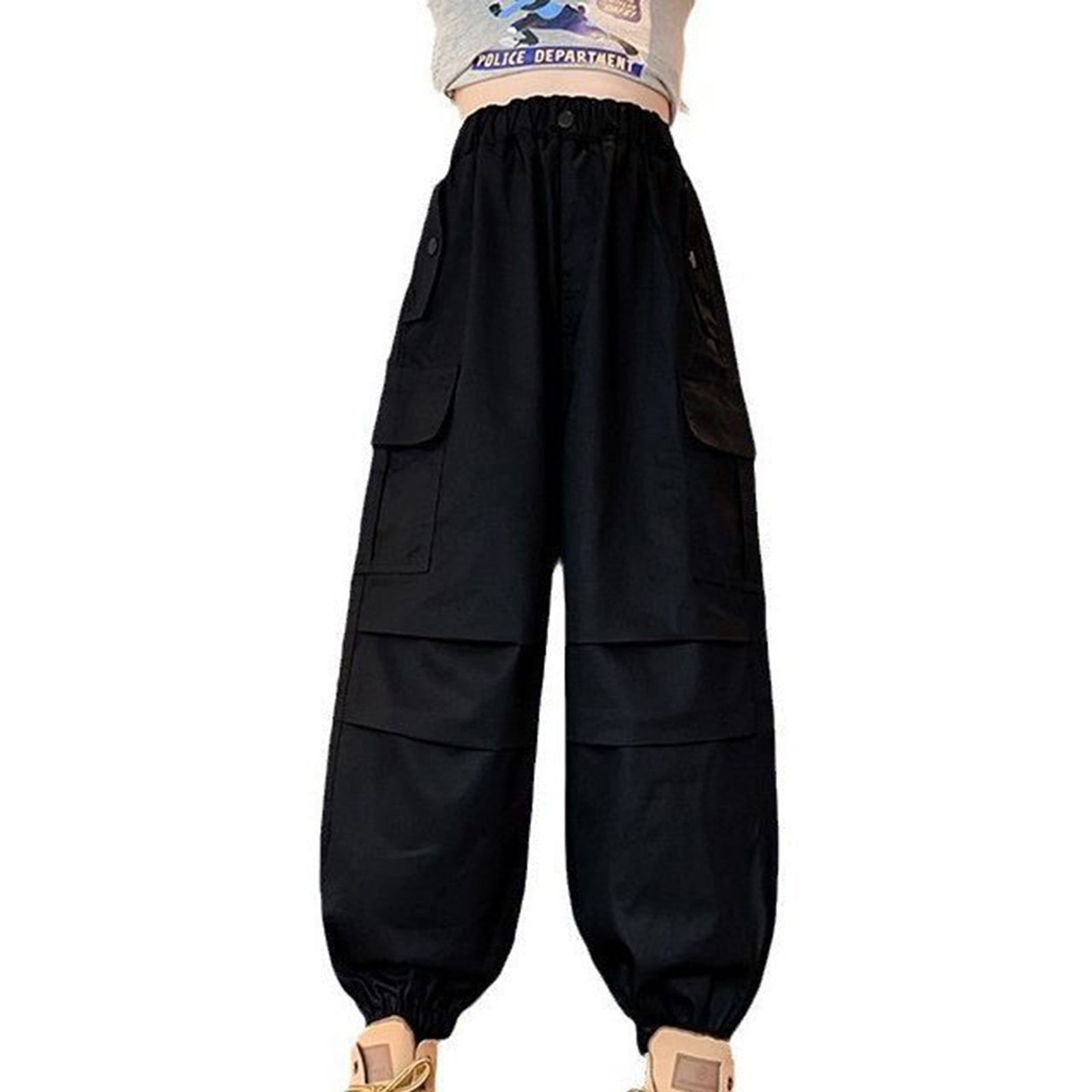 Rhuody Girls Sweatpants 4-5 Years Summer Wide Leg Solid Color Overalls ...