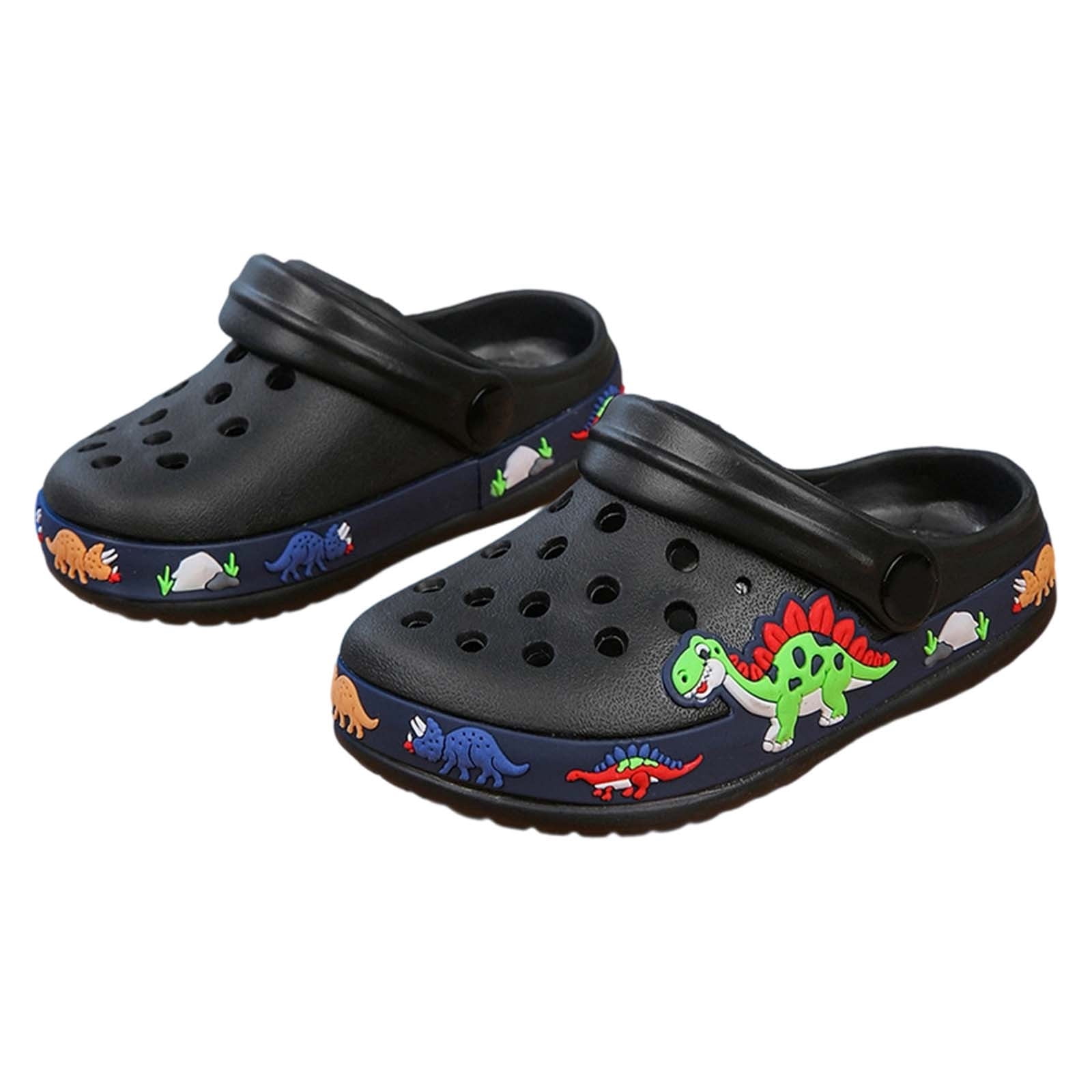 Rhuody Toddler slipper For Boys Cartoon Pattern Close Toe Clogs Summer ...