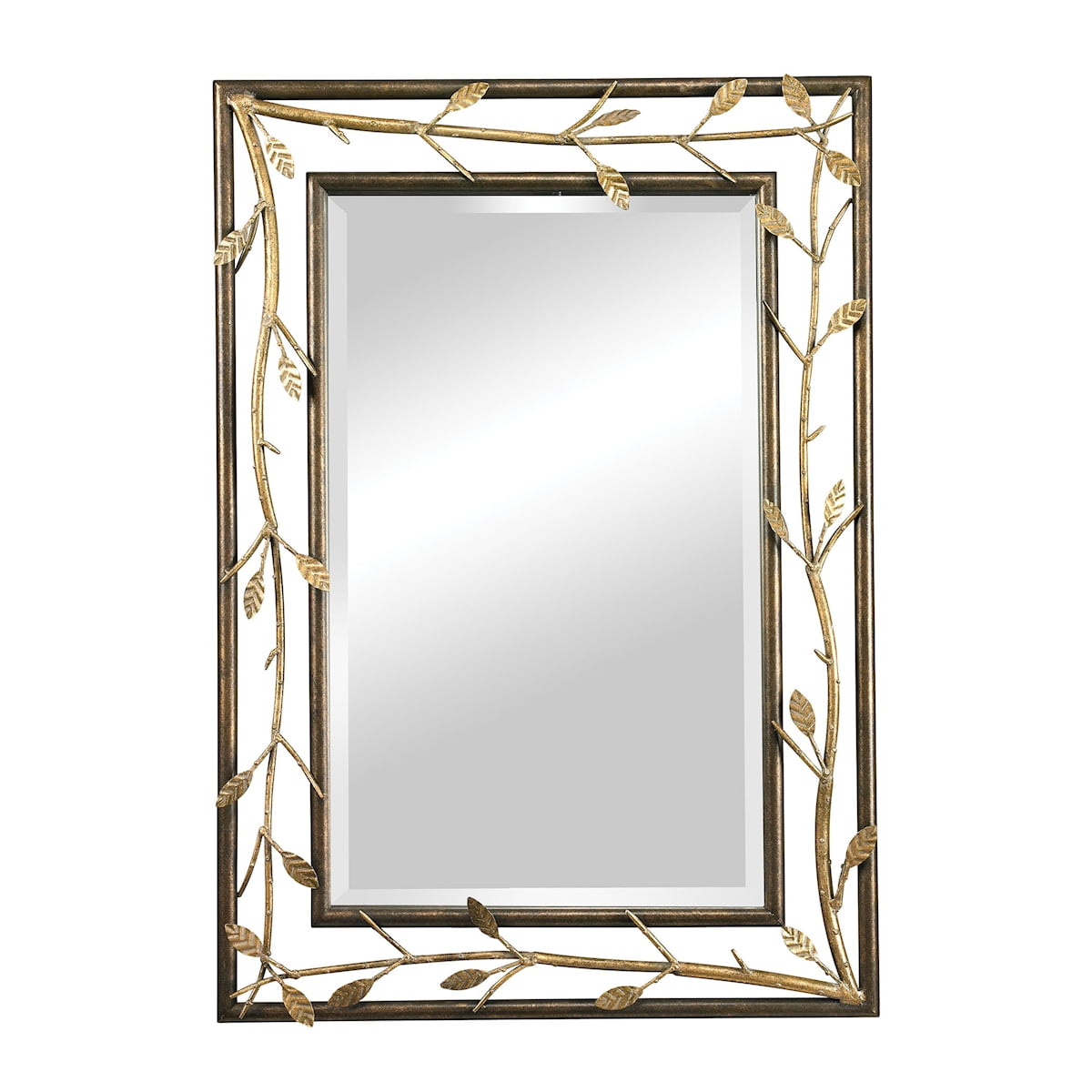 Rhyle Collection 114-99 40" x 28" Wall Mirror with Branch Framed Design ...
