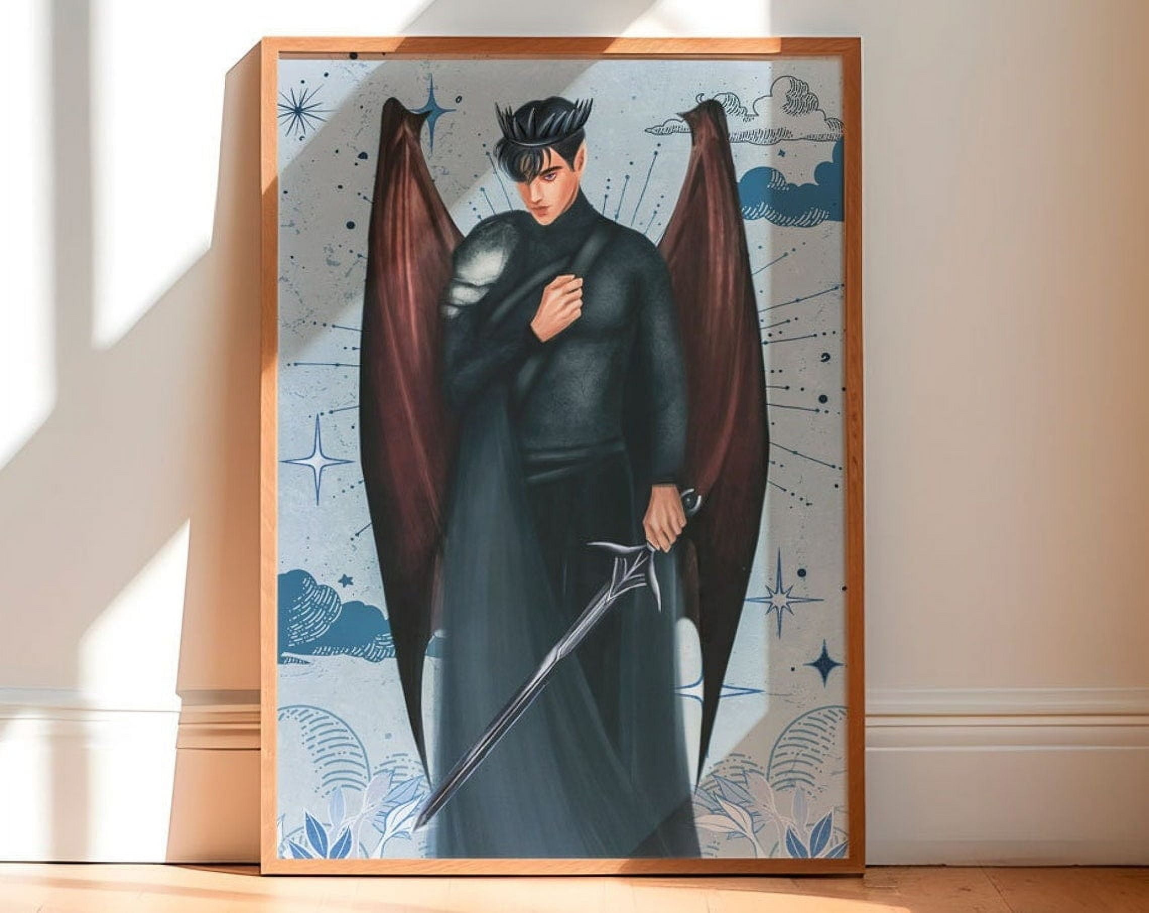 Rhysand Acotar Art Wall Art, Modern Wall Decor, 8x12 UNFRAMED - Walmart.com