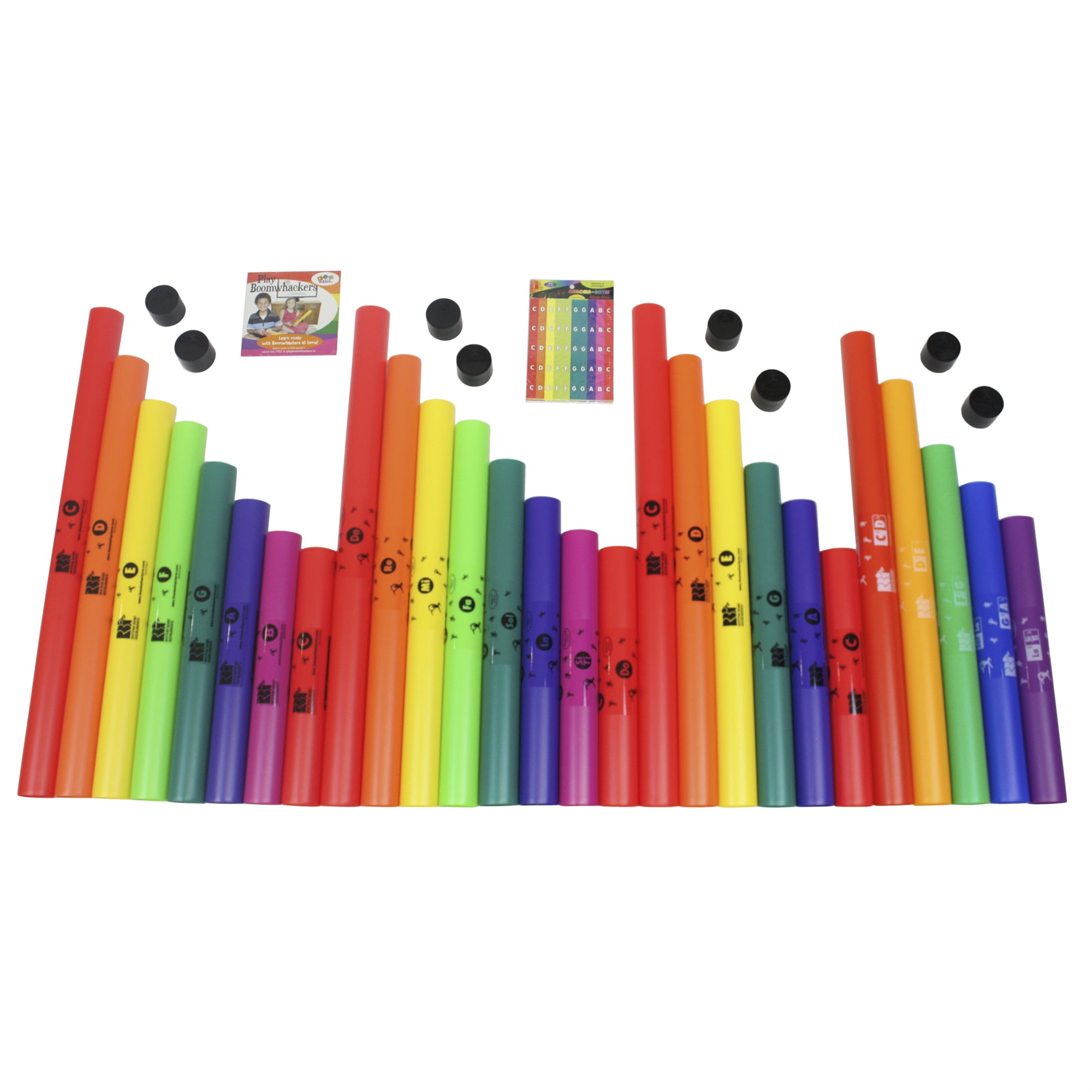 Rhythm Band Boomwhacker Classroom Pack with Accessories, Set of 27 ...