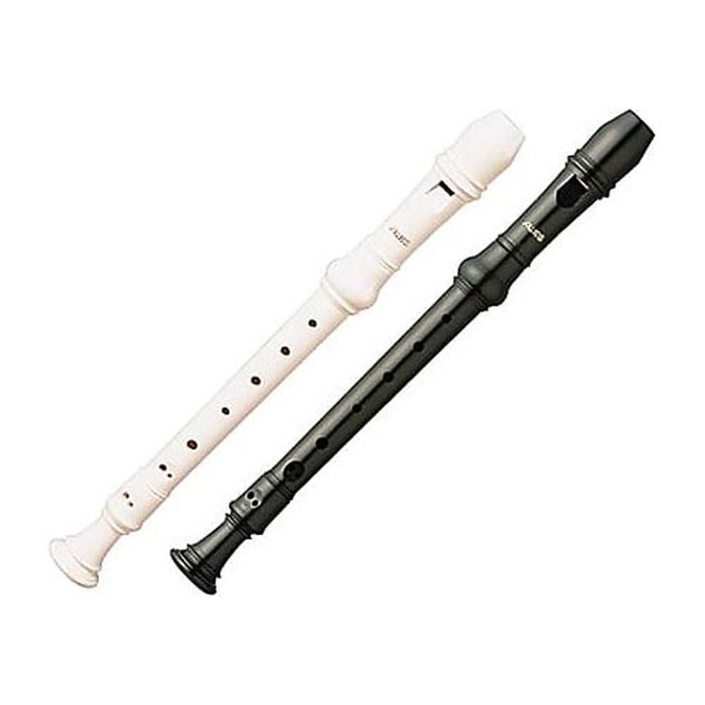 Aulos A303A 3-Piece Soprano Recorder with Baroque Fingering Ivory ...