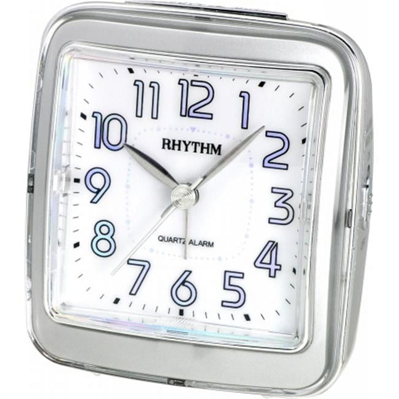 Rhythm CRE824UR19 Nightbright 824 Alarm Clock - Silver - Walmart.com