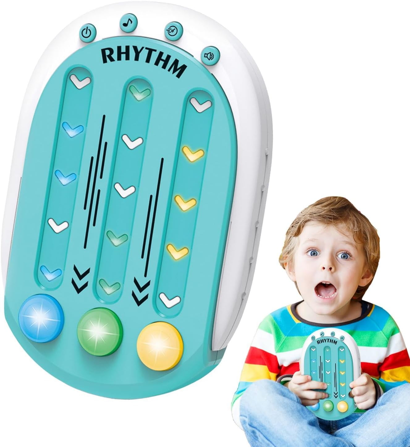 Rhythm Game Machine Rhythm Game Controller - Christmas Gift, Push Console Game, Interactive ...