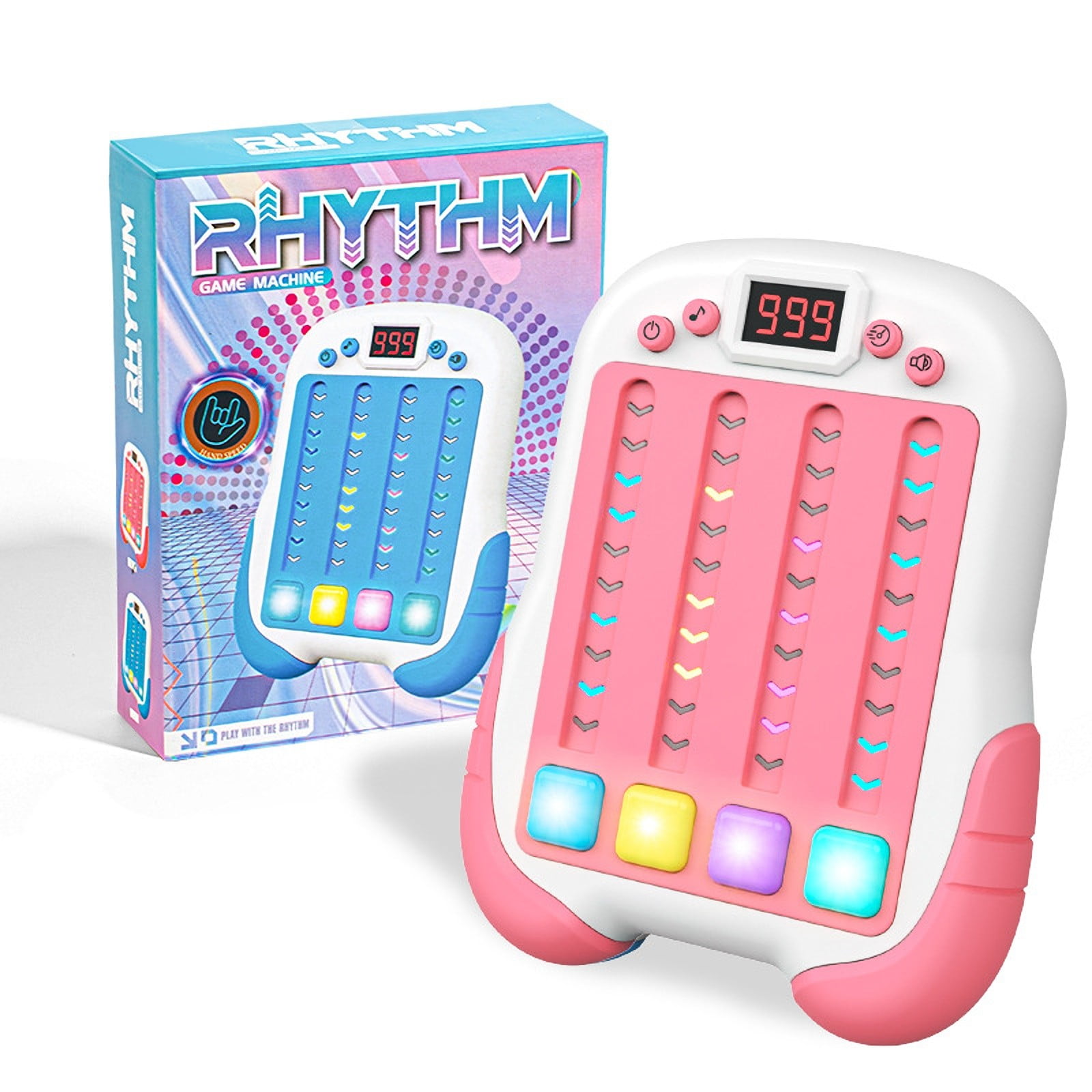 Rhythm Game Machine, Interactive Music Game for Kids, Quick Push Pop Game Pop It Game Handheld ...