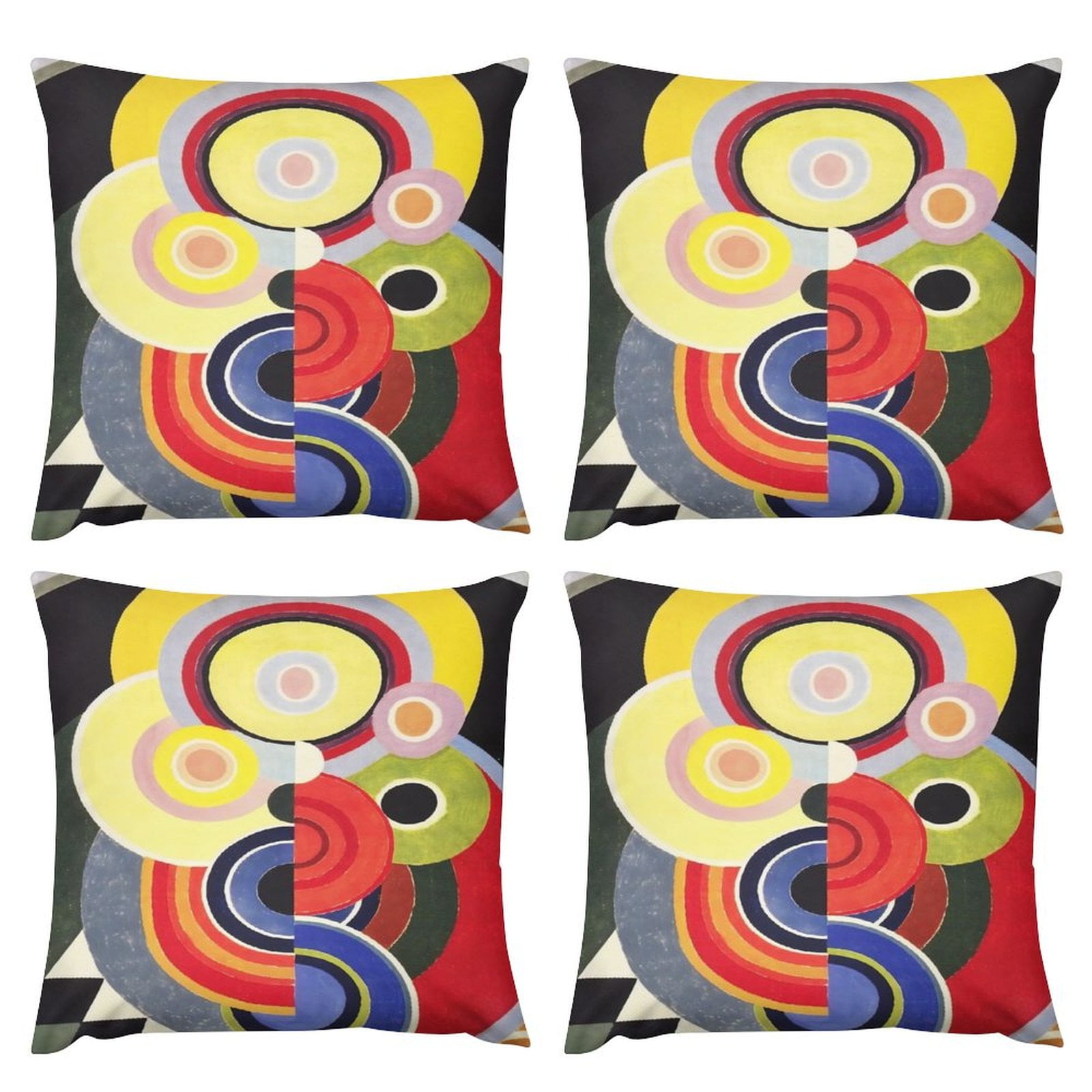 Rhythm Sonia Delaunay Ruffle 4 Pcs Cushion Covers Sofa Cushion Covers ...