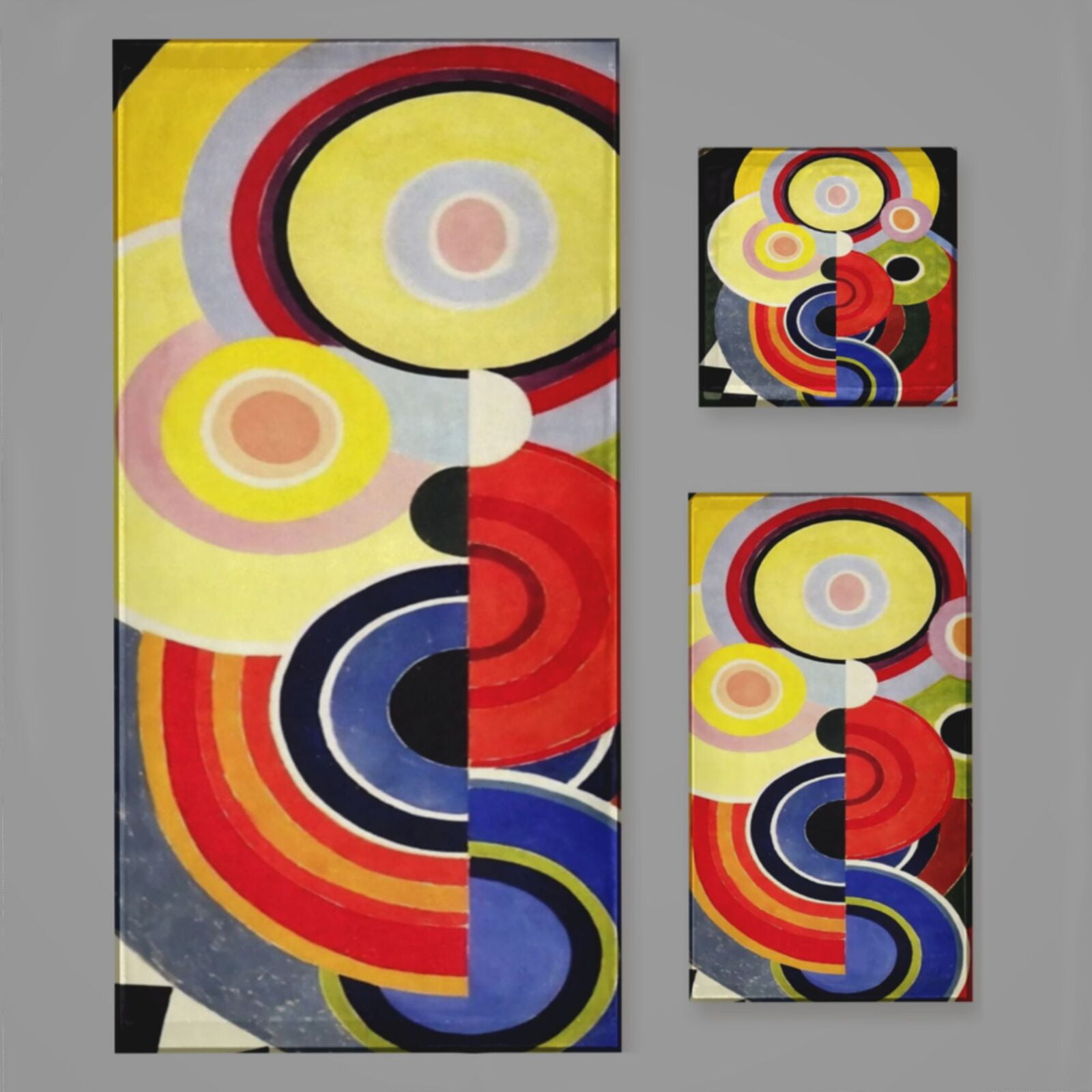 Rhythm Sonia Delaunay Ruffle Bath Towel Sets For Bathroom Hand Towels ...