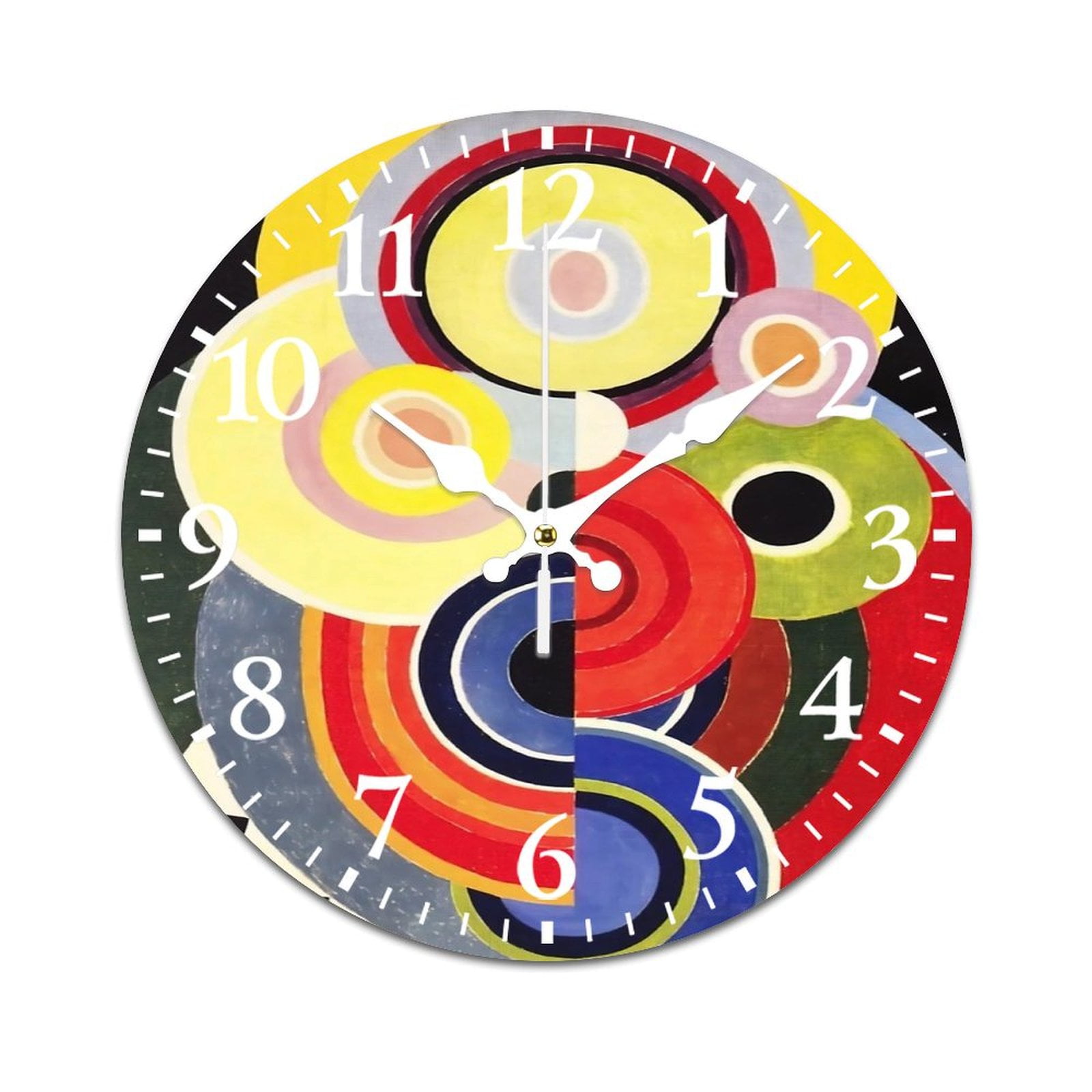 Rhythm Sonia Delaunay Ruffle Wall Clock Modern Design Clocks Wall ...